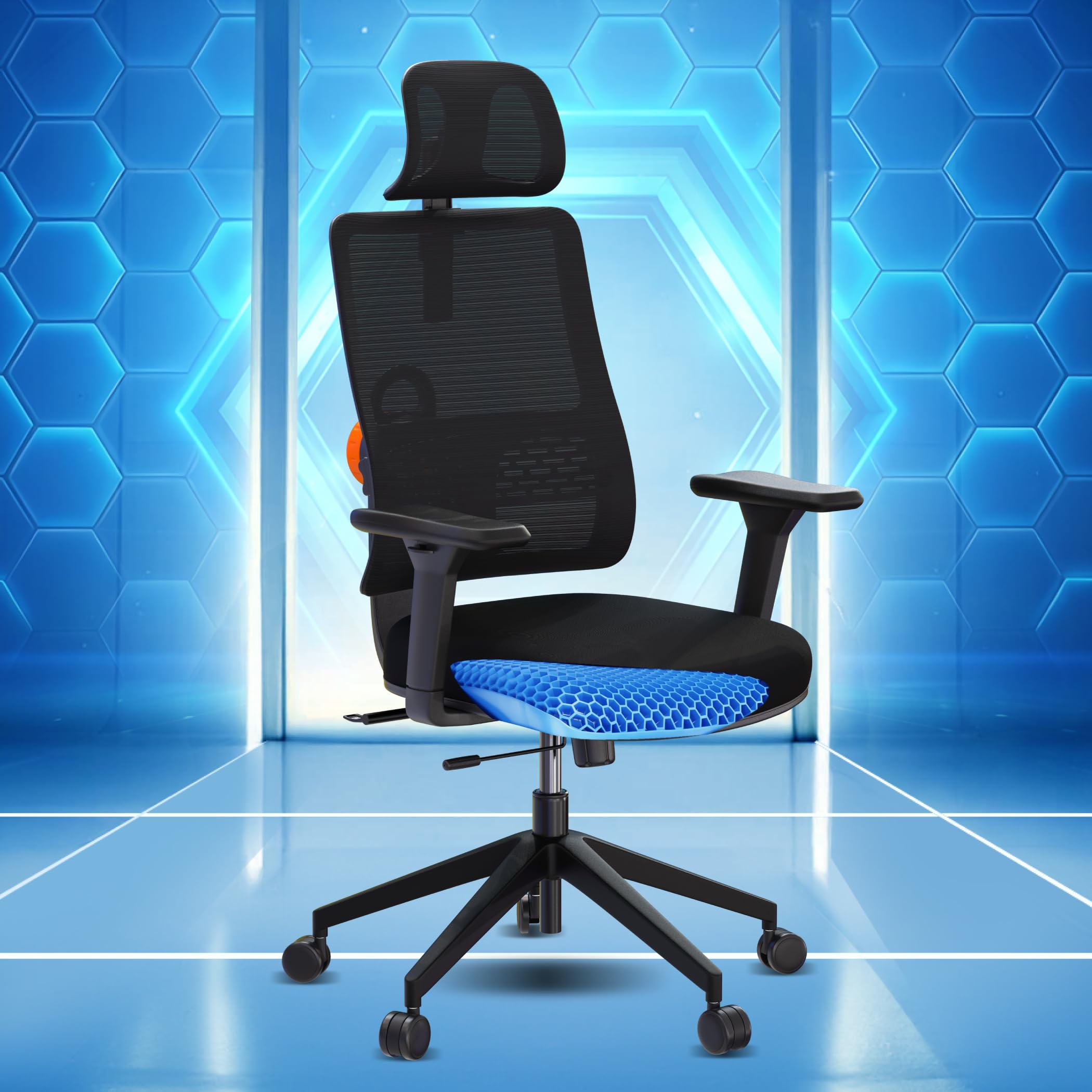 The Sleep Company Flex Ergonomic Office Chair Intelligent Iadapt Lumbar ...