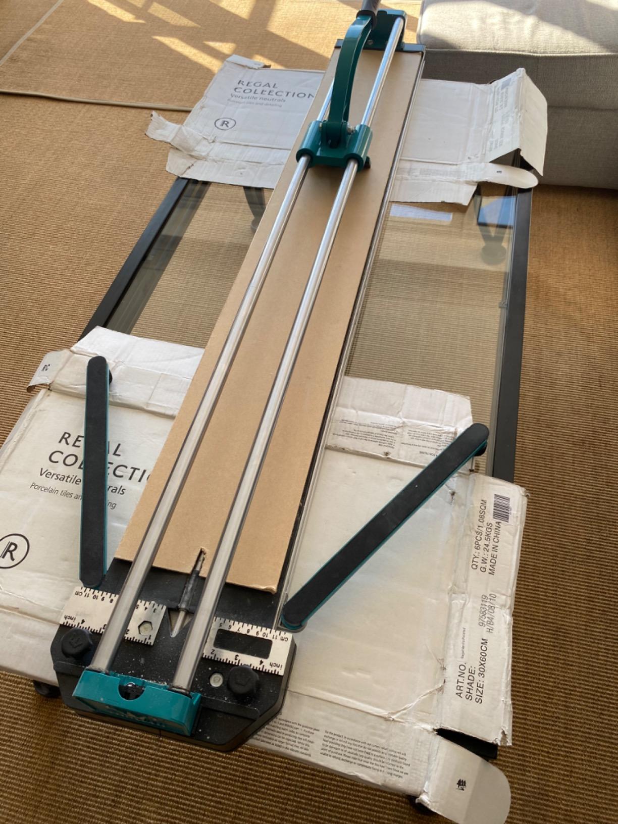 Mophorn 24 Inch/600mm Tile Cutter Double Rails & Brackets Manual Tile ...