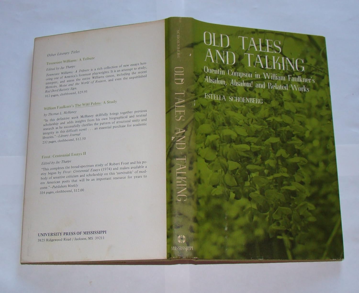Old tales and talking: Quentin Compson in William Faulkner's Absalom ...