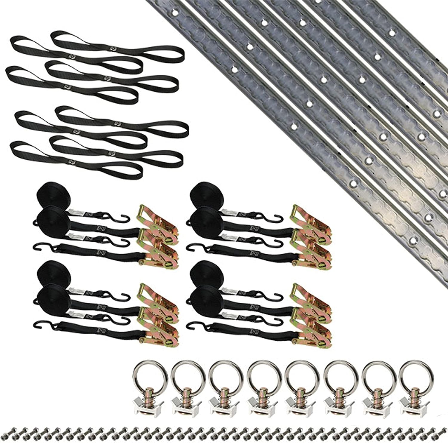 Amazon.com: US Cargo Control 8 Foot Double Tie Down System - L Track ...