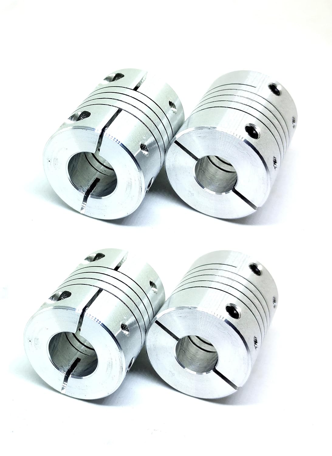 INVENTO 4Pcs 10x12mm Flexible Coupling Motor Jaw Shaft Coupler Aluminum ...