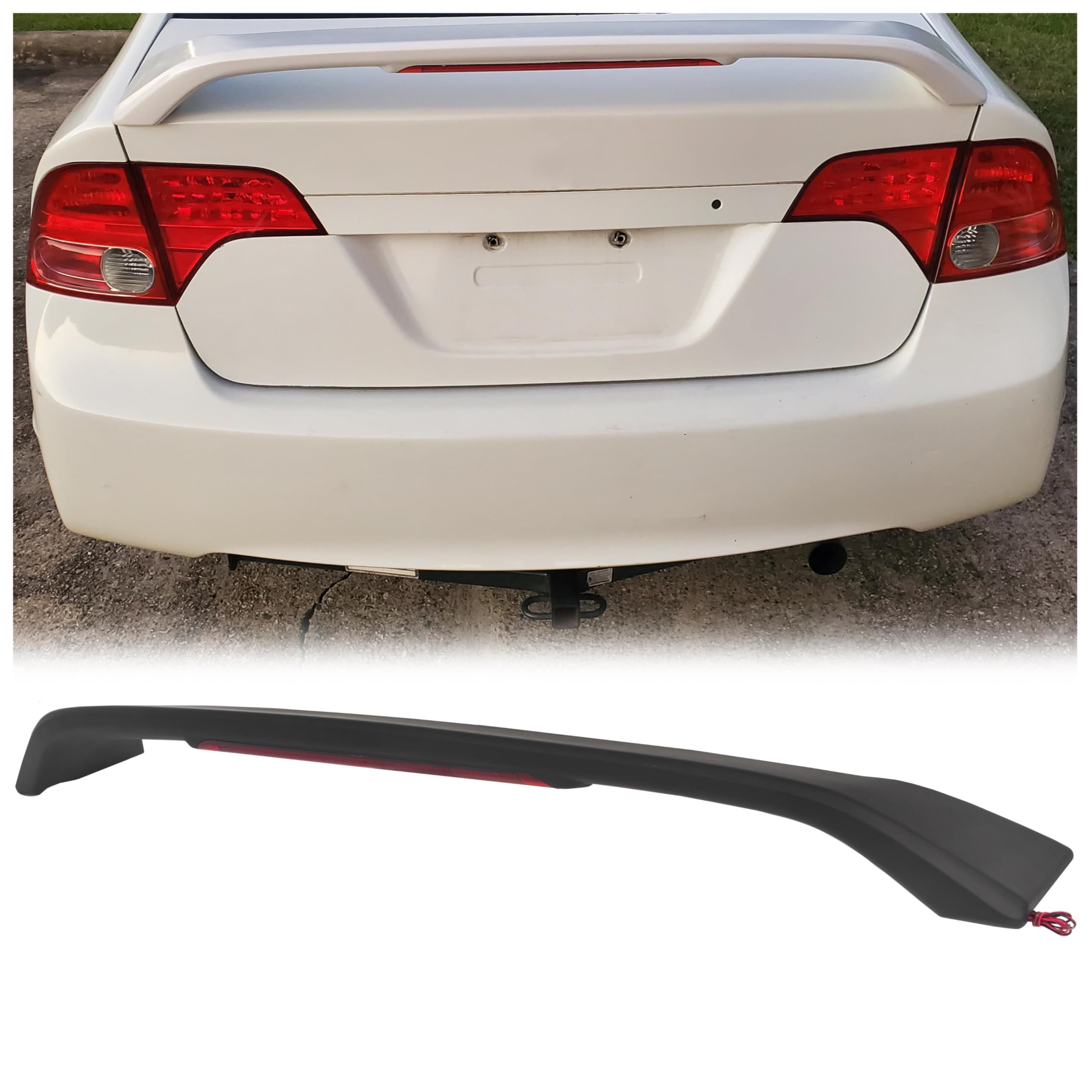 Amazon.com: ECOTRIC Rear Trunk Spoiler Wing Compatible with 2013-2015 ...