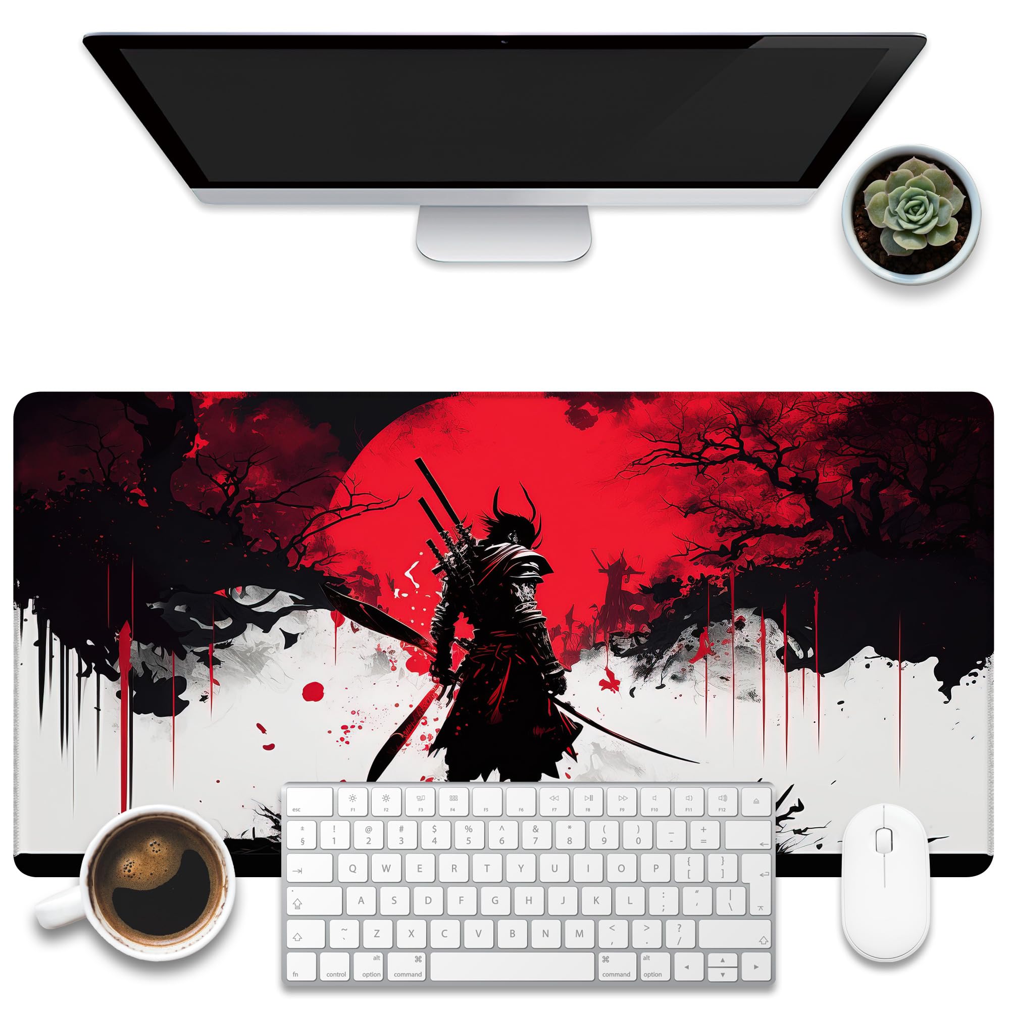 Amazon.com: KOAIWPAE Large Gaming Mouse Pad for Desk, Cool Japanese ...
