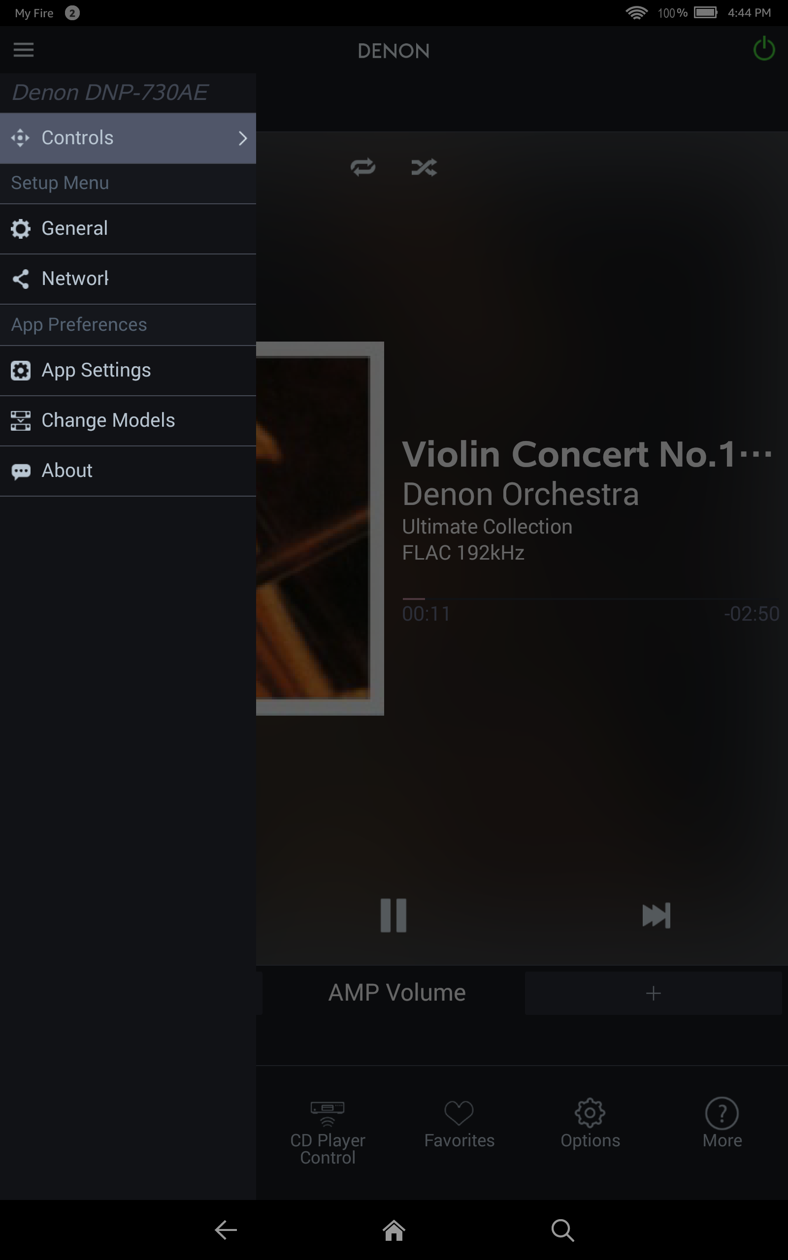 Denon Hi-Fi Remote - Application sur Amazon Appstore