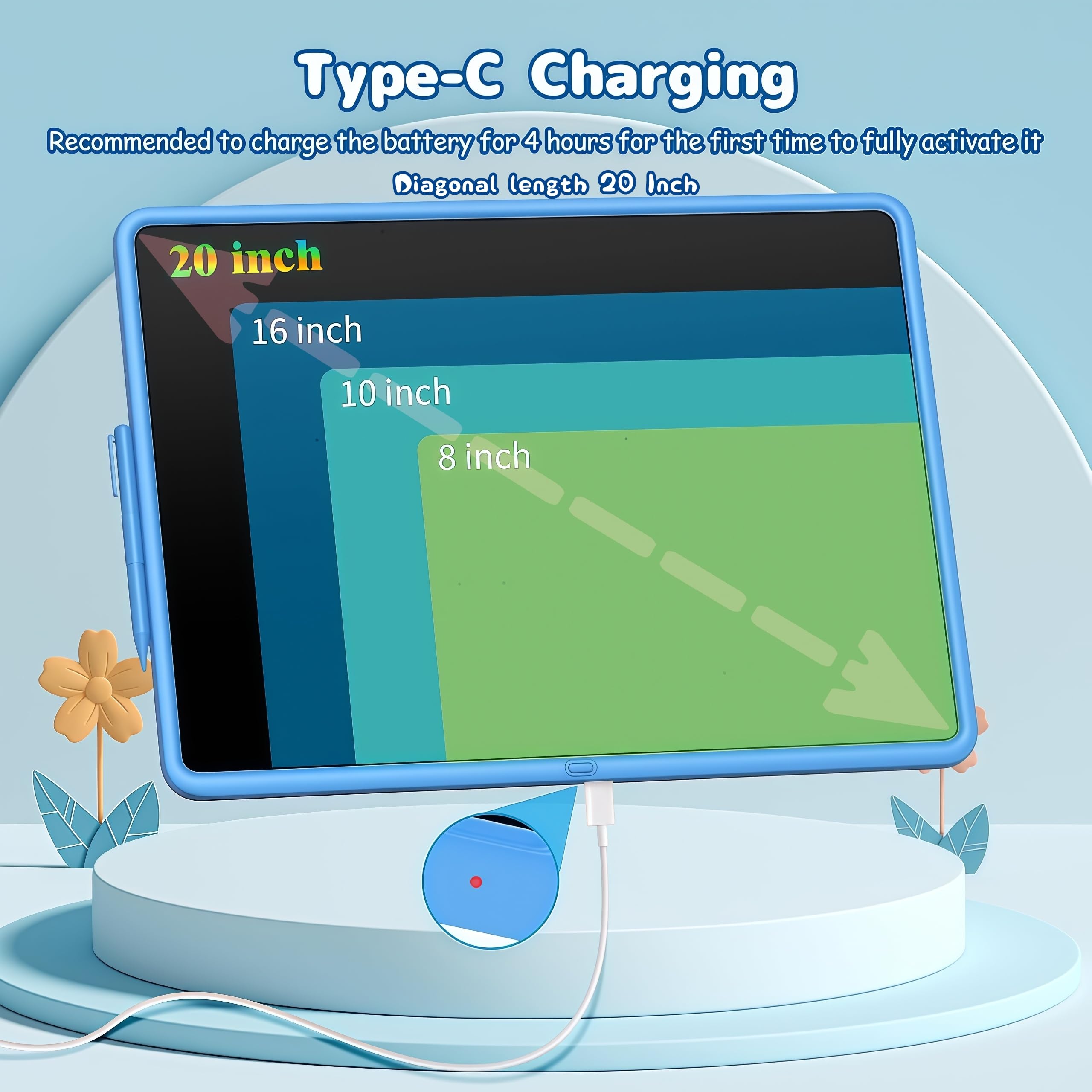 Snapklik.com : Kids Gifts Ideas, 20 Inch Large LCD Writing Tablet For ...