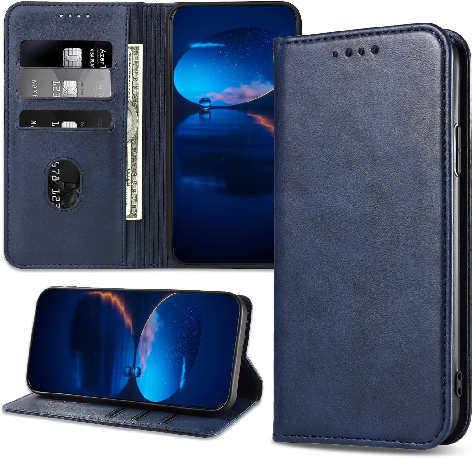 DENDICO Case for OPPO A9 2020 / OPPO A5 2020, Classic PU Leather ...