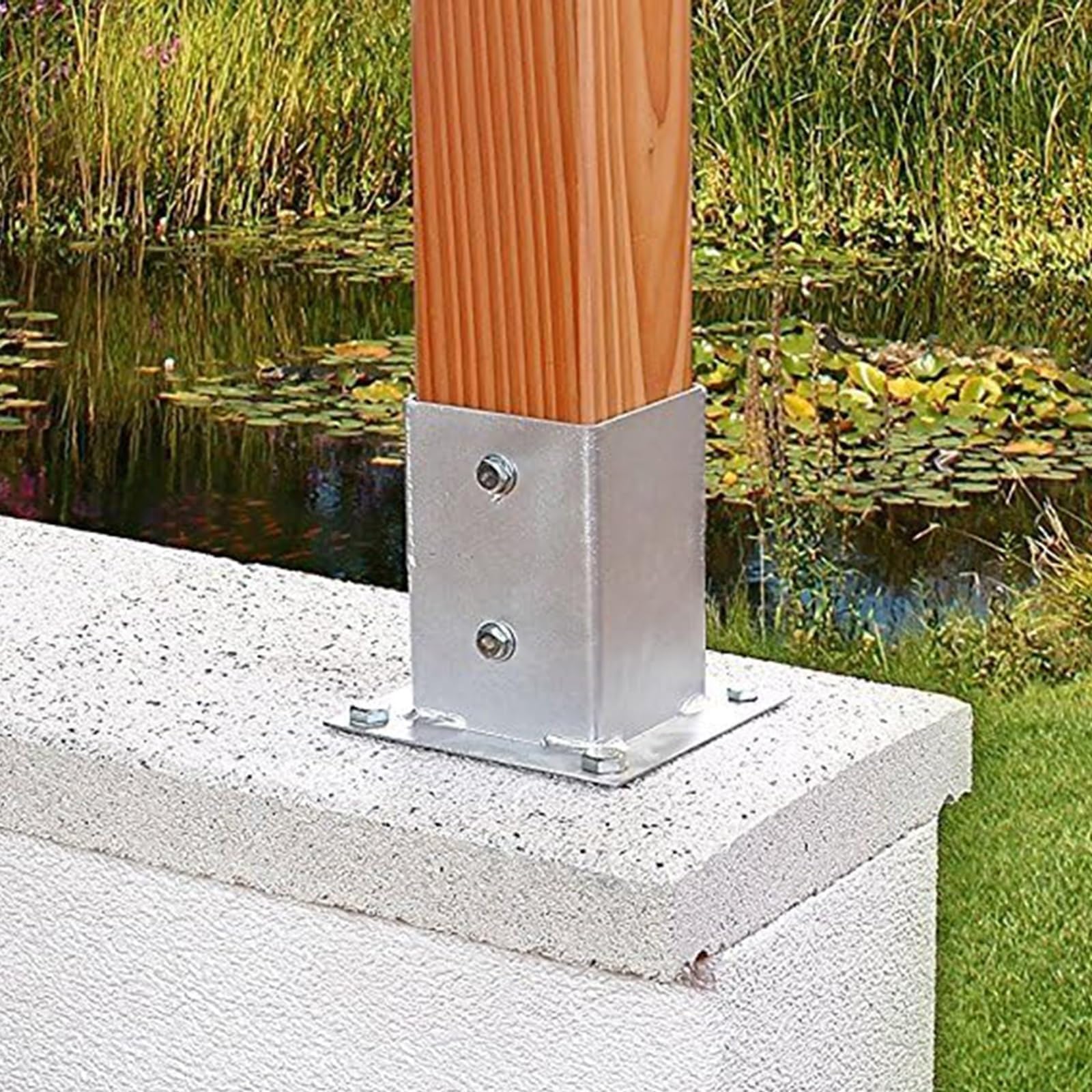 Concrete Pole Rack Suitable For 10 Rods, DIY Construction Plan,wall