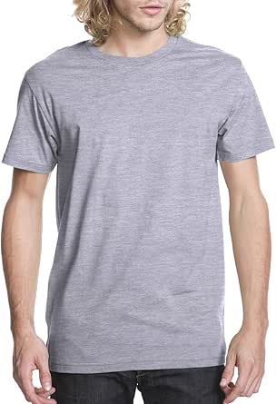 NEXT LEVEL Mens Fitted Tee 3600 - Heather Grey - XL | Amazon.com