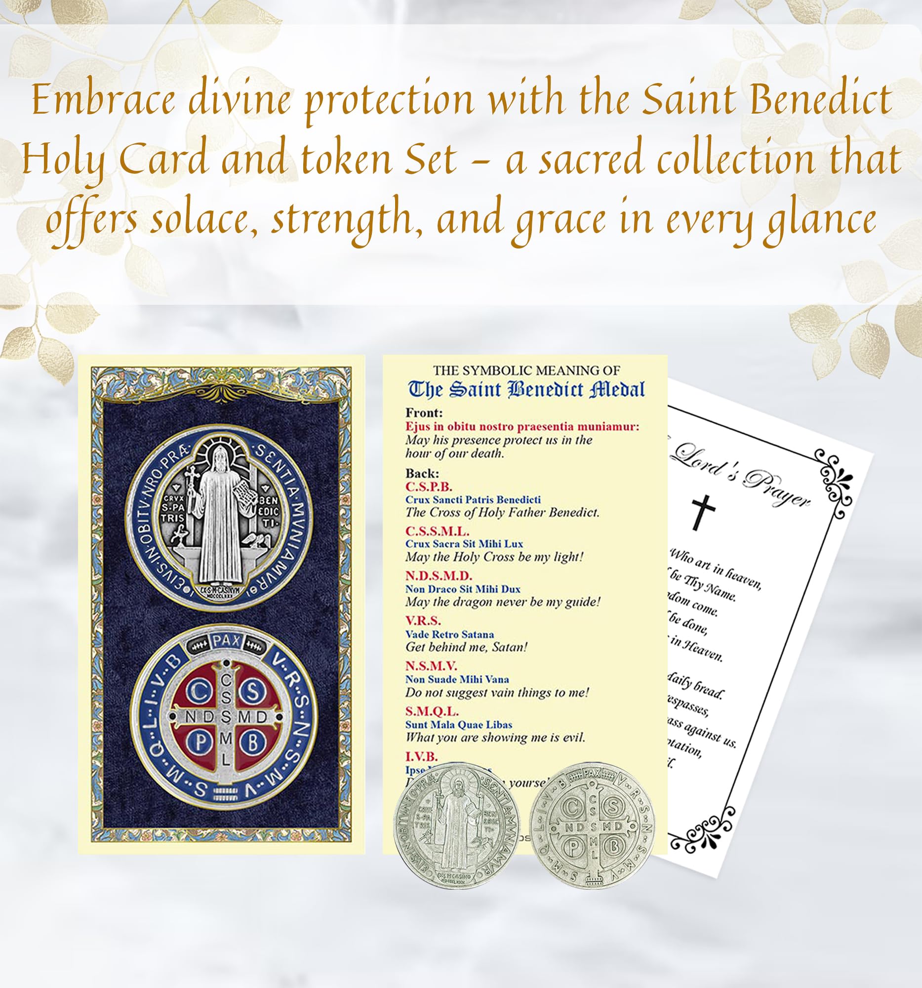 Saint Benedict Prayer Protection The Cross And Medal Of Saint Benedict