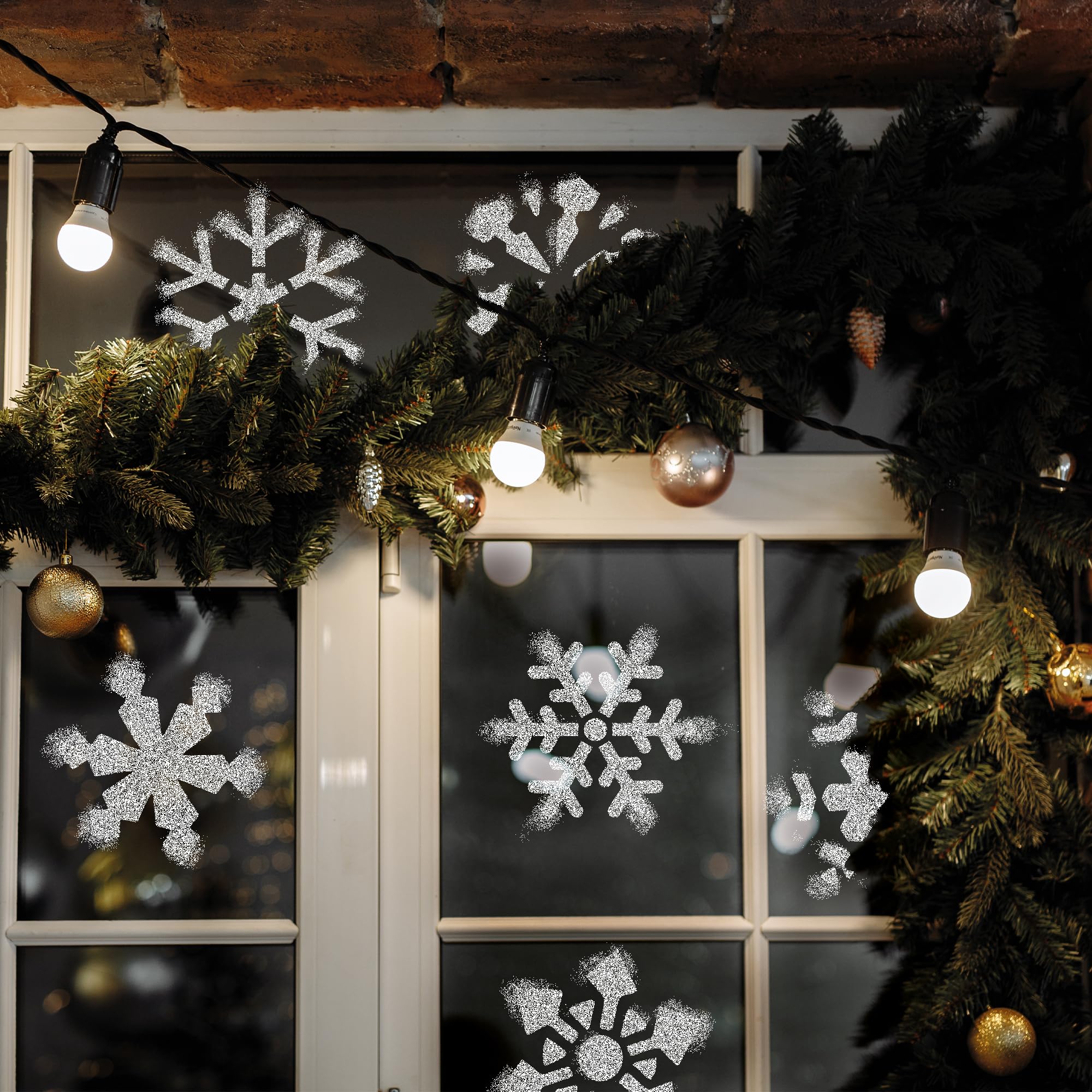 Christmas Window Painting Light Stencil