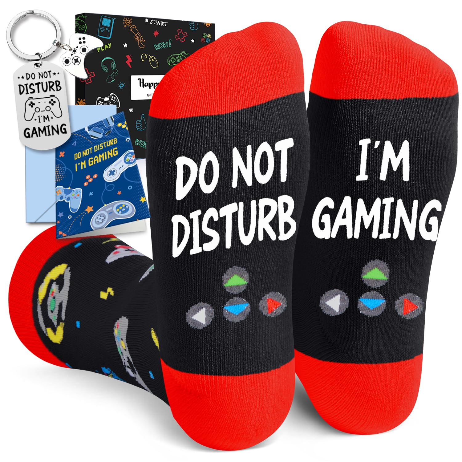 Amazon.com: Gamer Gifts Teen Boys Men - Novelty Gamer Socks For Men ...