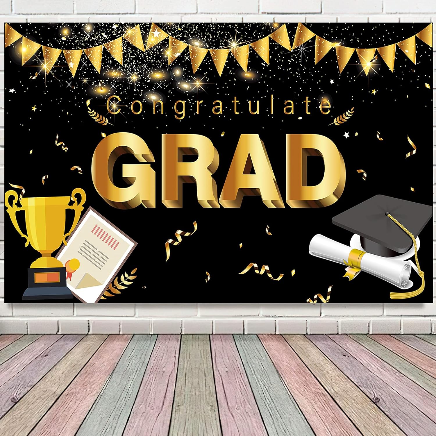 LuluPlus Graduation Backdrop, 70.8×43.3 inch Graduation Photo Backdrop ...