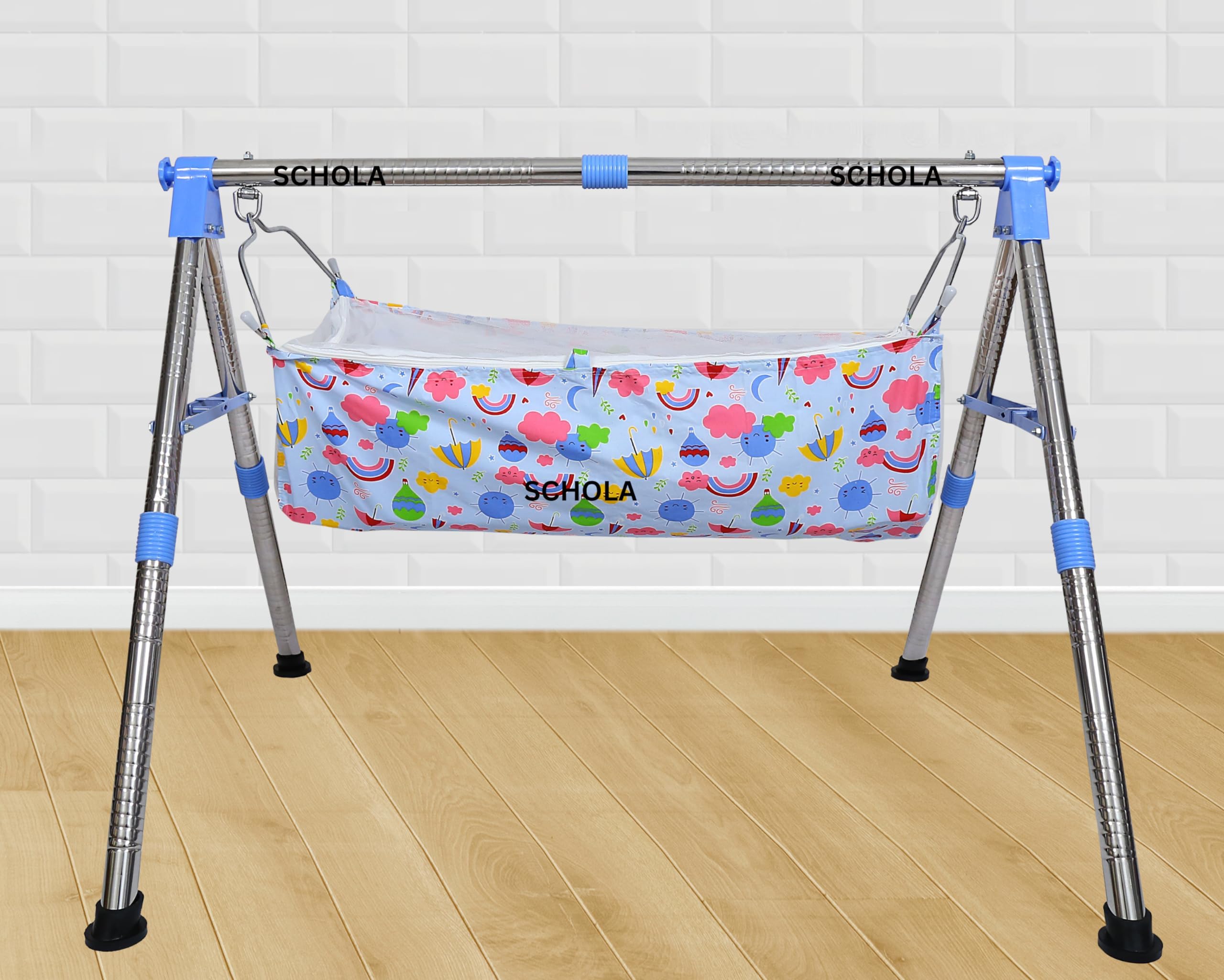 A to Z Hub Baby Boys and Girls Portable Folding Swing Cradle, with Free ...