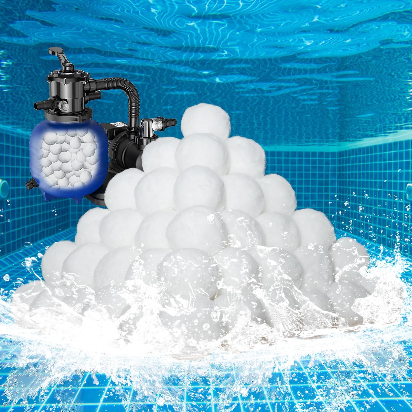 Amazon.com : XWWQSP Pool Filter Balls for Sand Filter, 1.5lbs Reusable ...