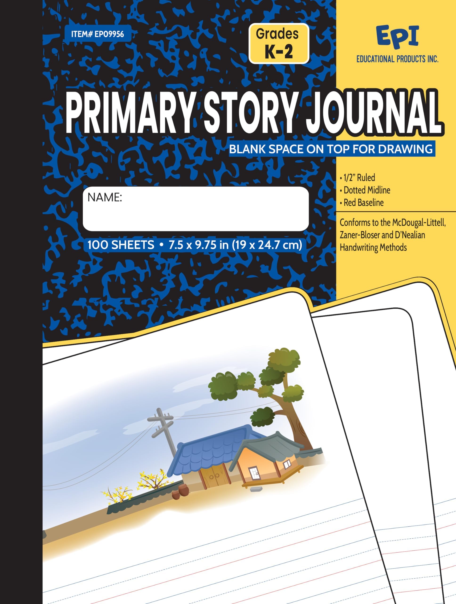 Amazon.com : EPI 48 Pack Composition Notebook Primary Ruled, 200 Pages ...