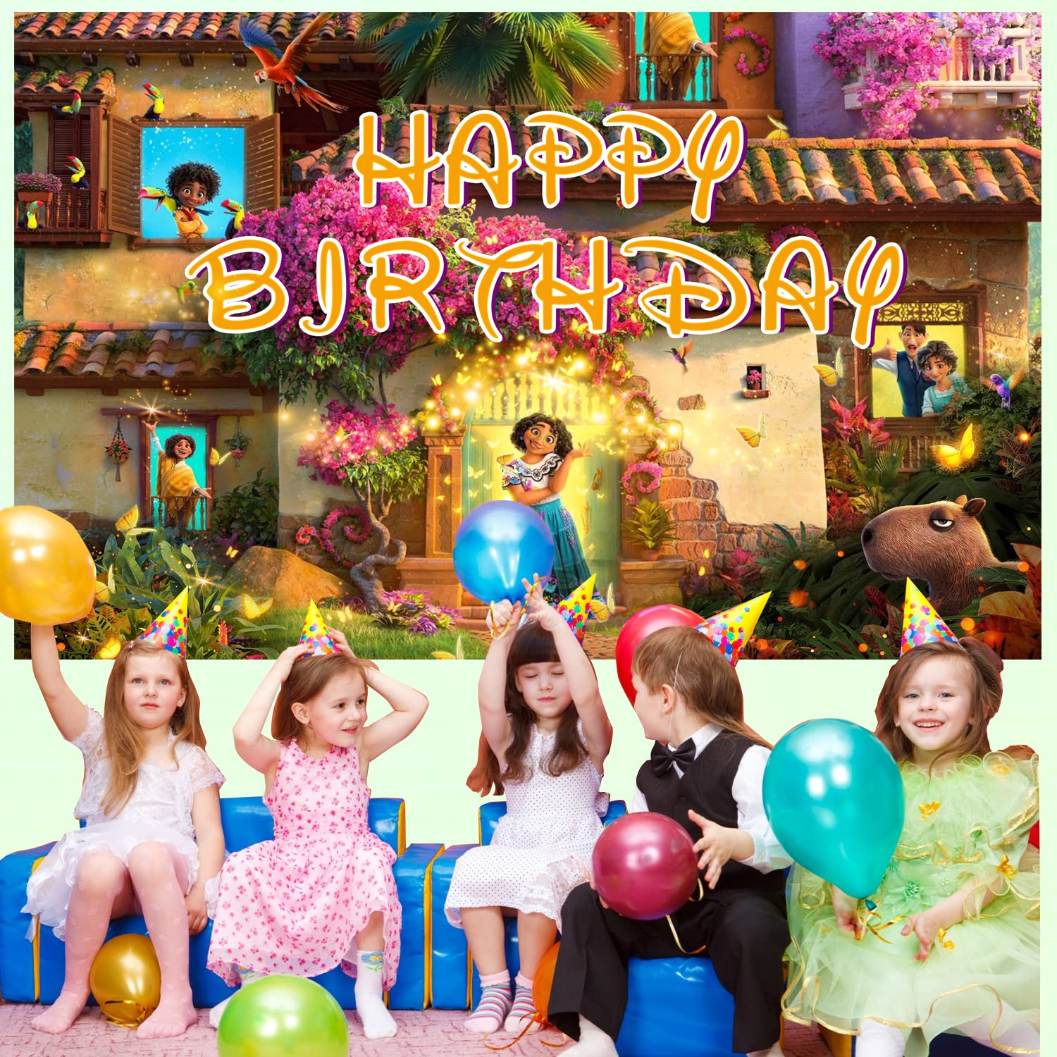 Buy Magic Movie Backdrop,Magic Movie Birthday Party Supplies 5x3Ft ...