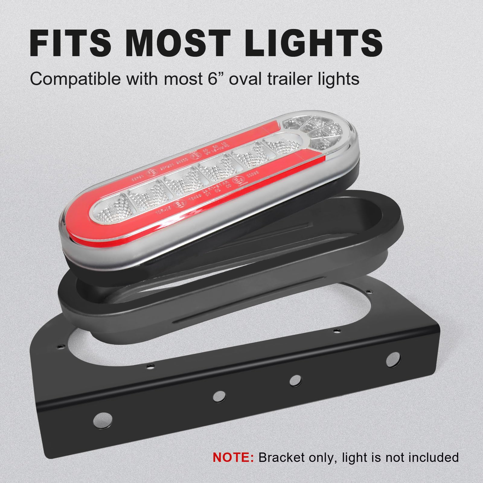Snapklik.com : Agrieyes Trailer Light Bracket For 6 Inch Oval LED ...