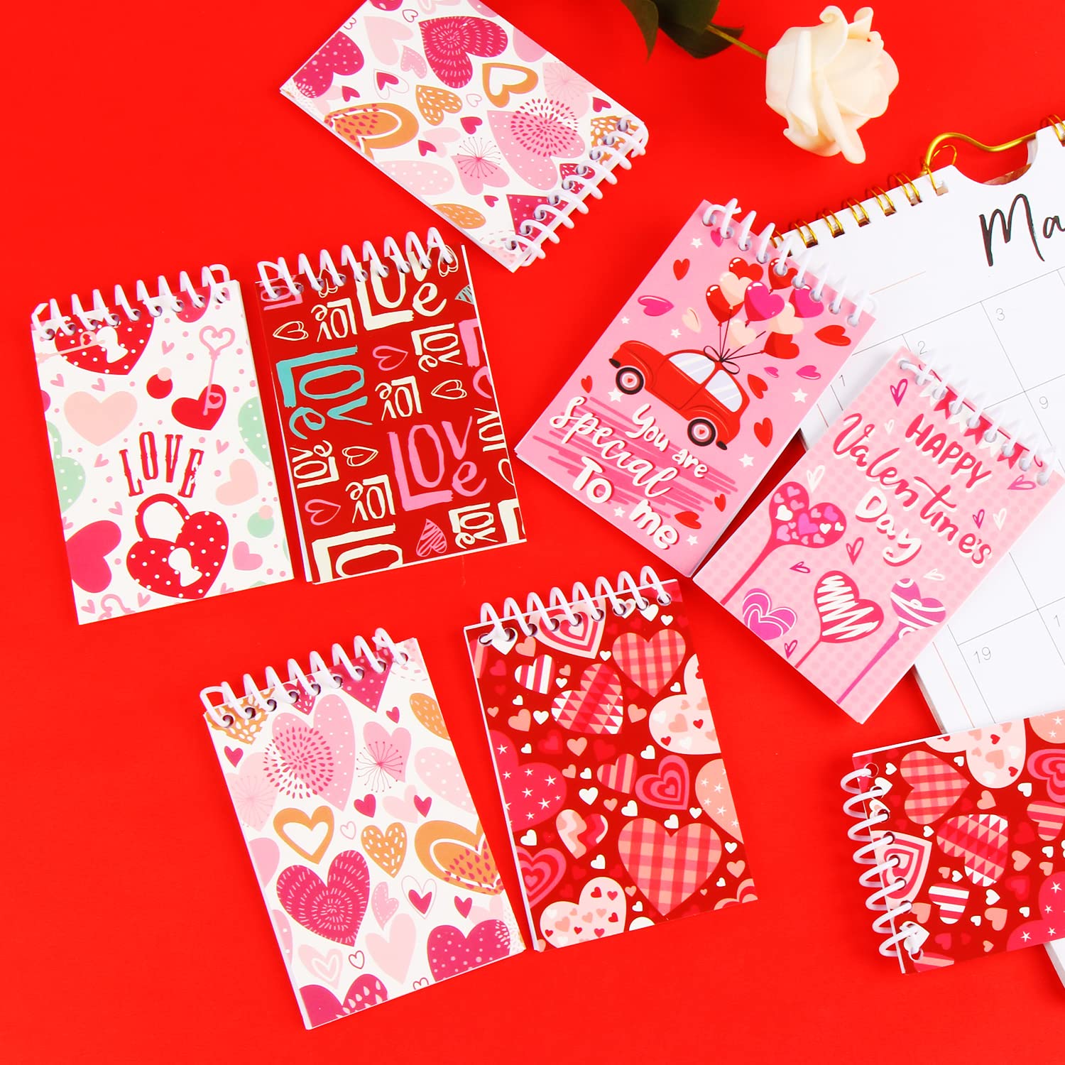 Snapklik.com : 24 Pack Mini Valentines Day Notepads, Assorted Heart ...