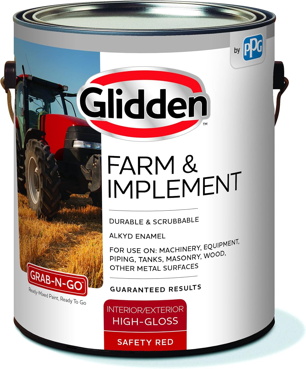 Glidden Farm & Implement Alkyd Enamel Interior/Exterior Paint for use ...
