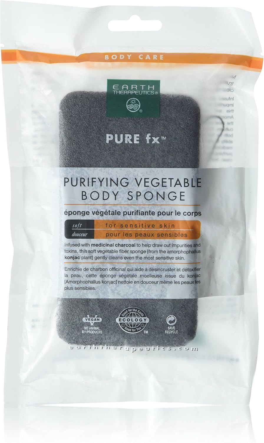 Amazon.com: Earth Therapeutics Purifying Vegetable Body Sponge Infused ...