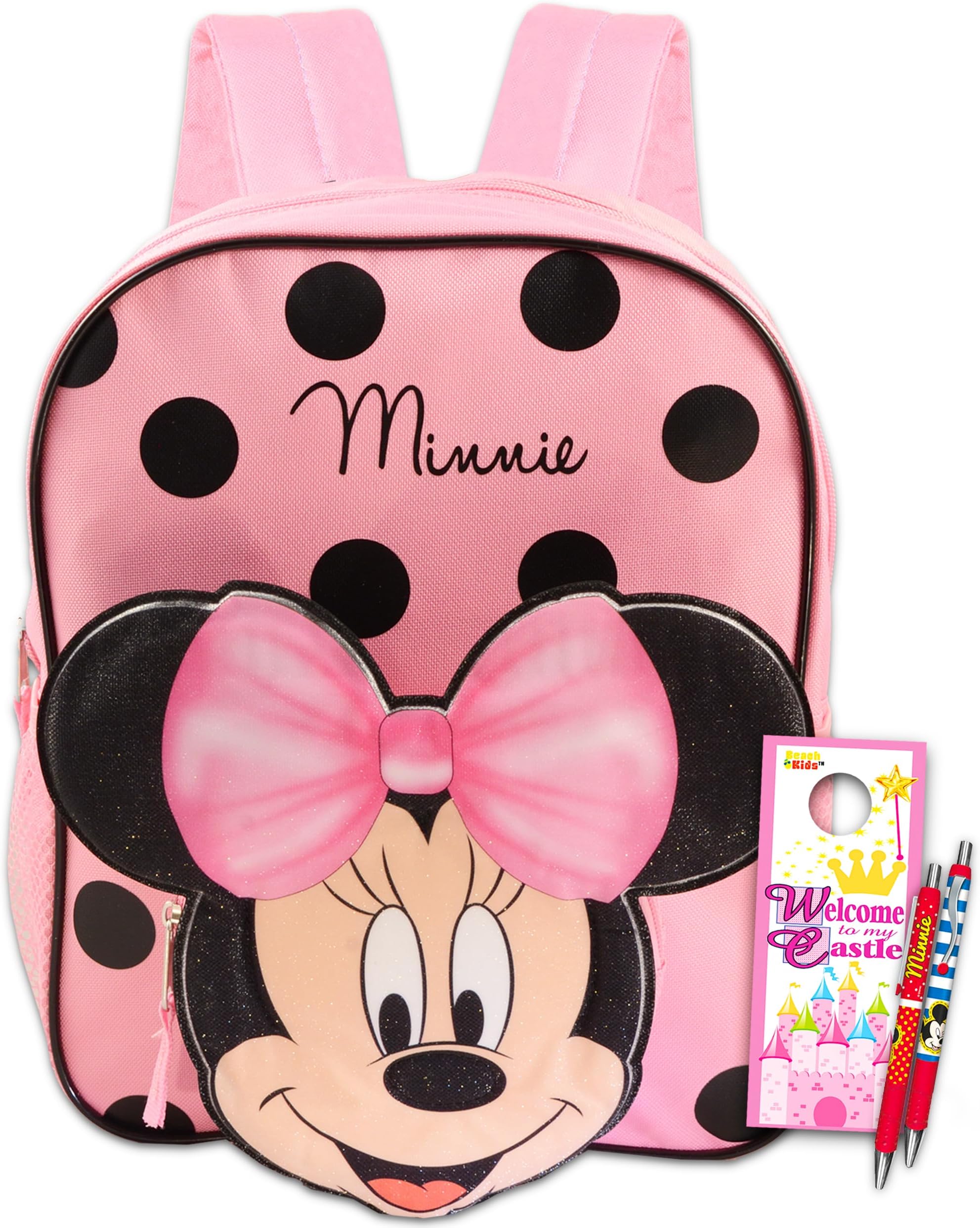 Amazon.com | Minnie Mouse Mini Backpack for Toddler Girls - Bundle with ...