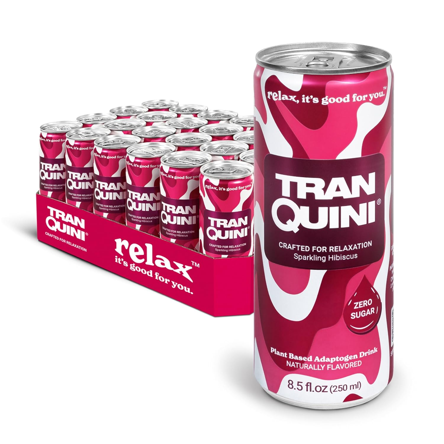 Amazon.com: Tranquini Calming Drink With Herbal Adaptogens | Sparkling ...