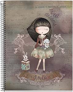 Amazon.com : anekke Cozy – Notebook, 120 Sheets, A6, 148 x 105 mm ...