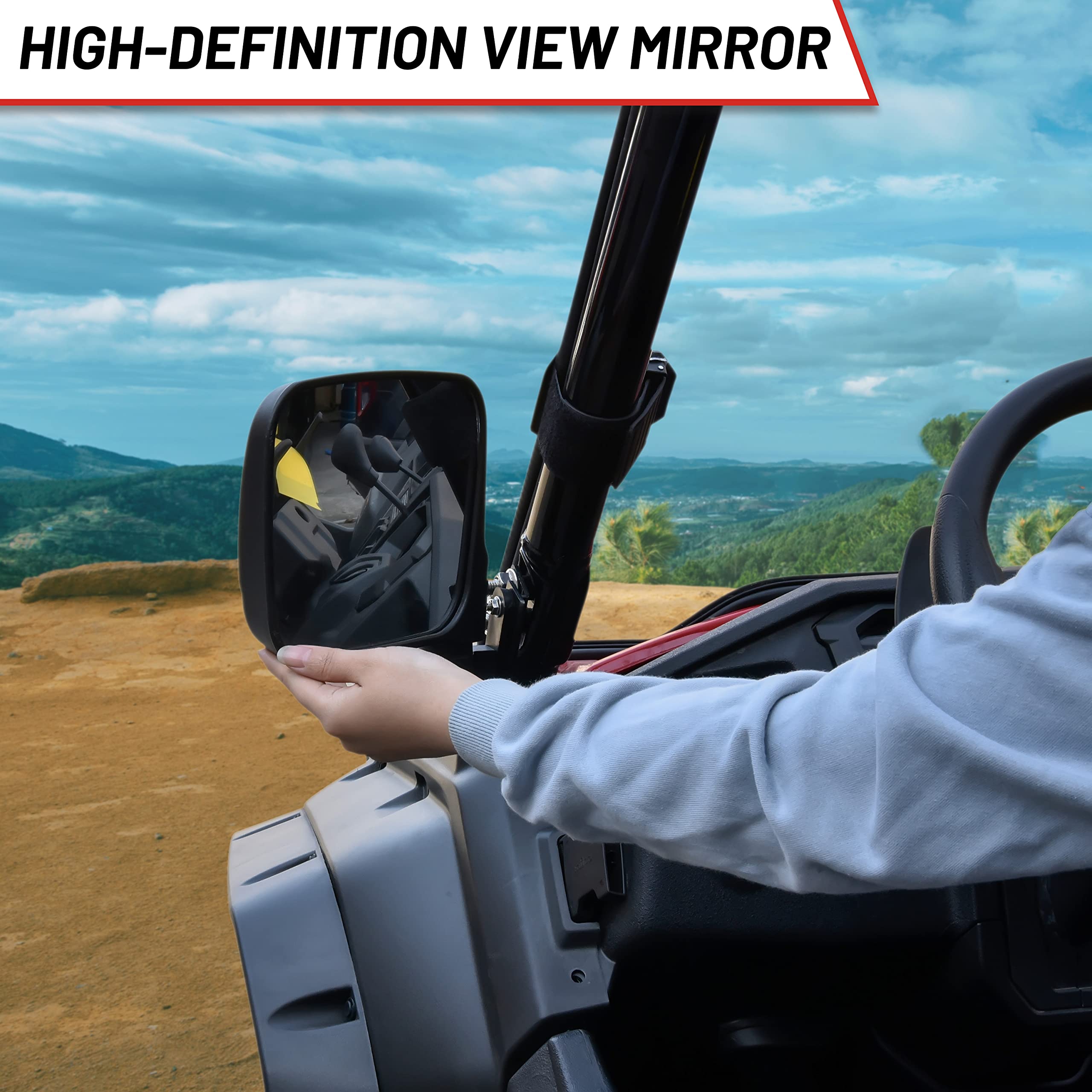Snapklik.com : Adjustable Side Mirrors For Honda Pioneer 1000 16-25 ...