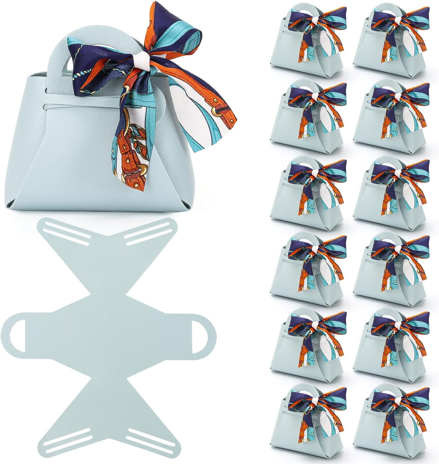 Amazon.com: yadiana 12 Pack Pu Leather Purse Gift Bags with Handle ...