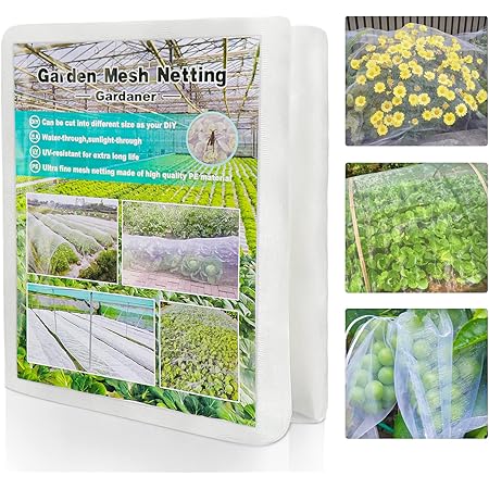 Amazon.com : Garden Netting, Ultra Fine Mesh Plant Covers Row Cover ...
