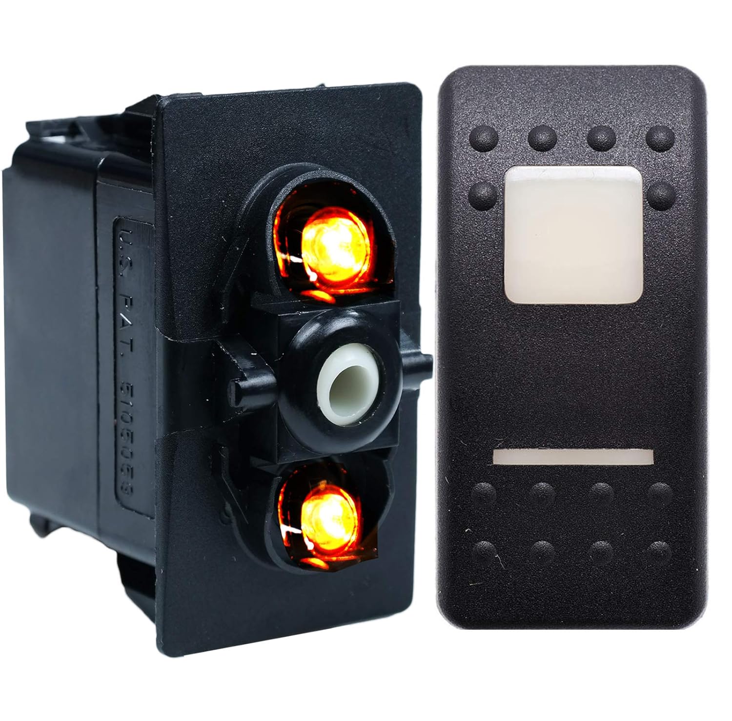 Buy Carling Technologies Sealed Lighted Rocker Switch DPDT 7 ...