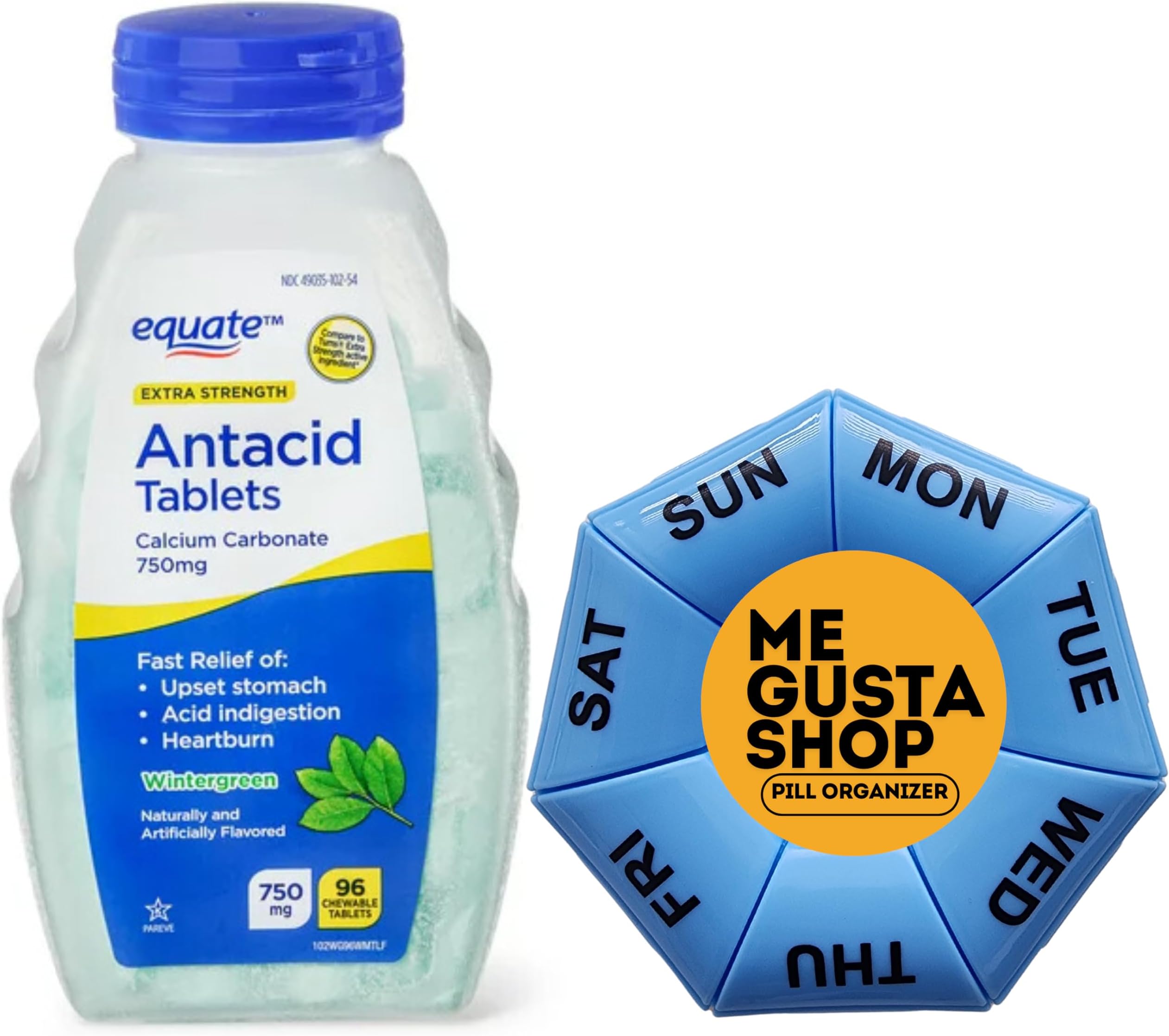Amazon.com: Rugby Calcium Cal-Gest Antacid Tablets - Regular Strength ...