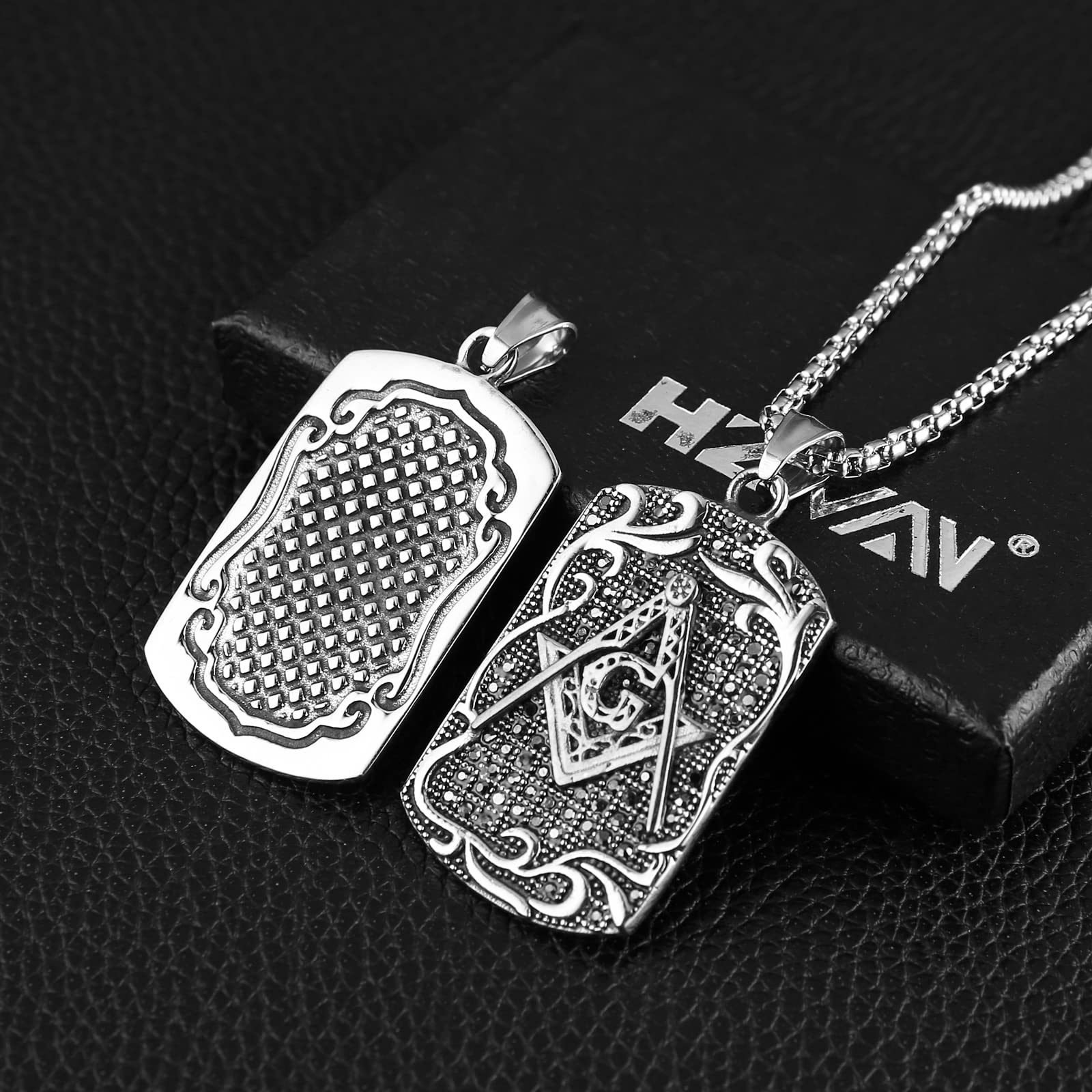 Snapklik.com : HZMAN Stainless Steel Masonic Necklace Freemason Compass ...