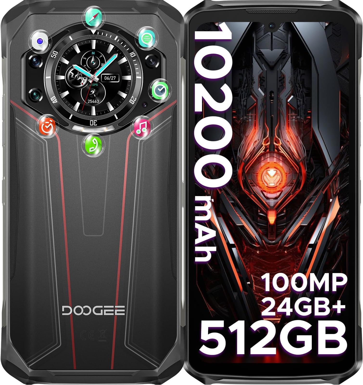 Amazon.com: DOOGEE S200 Rugged Smartphone 5G Unlocked, 256GB+32GB ...