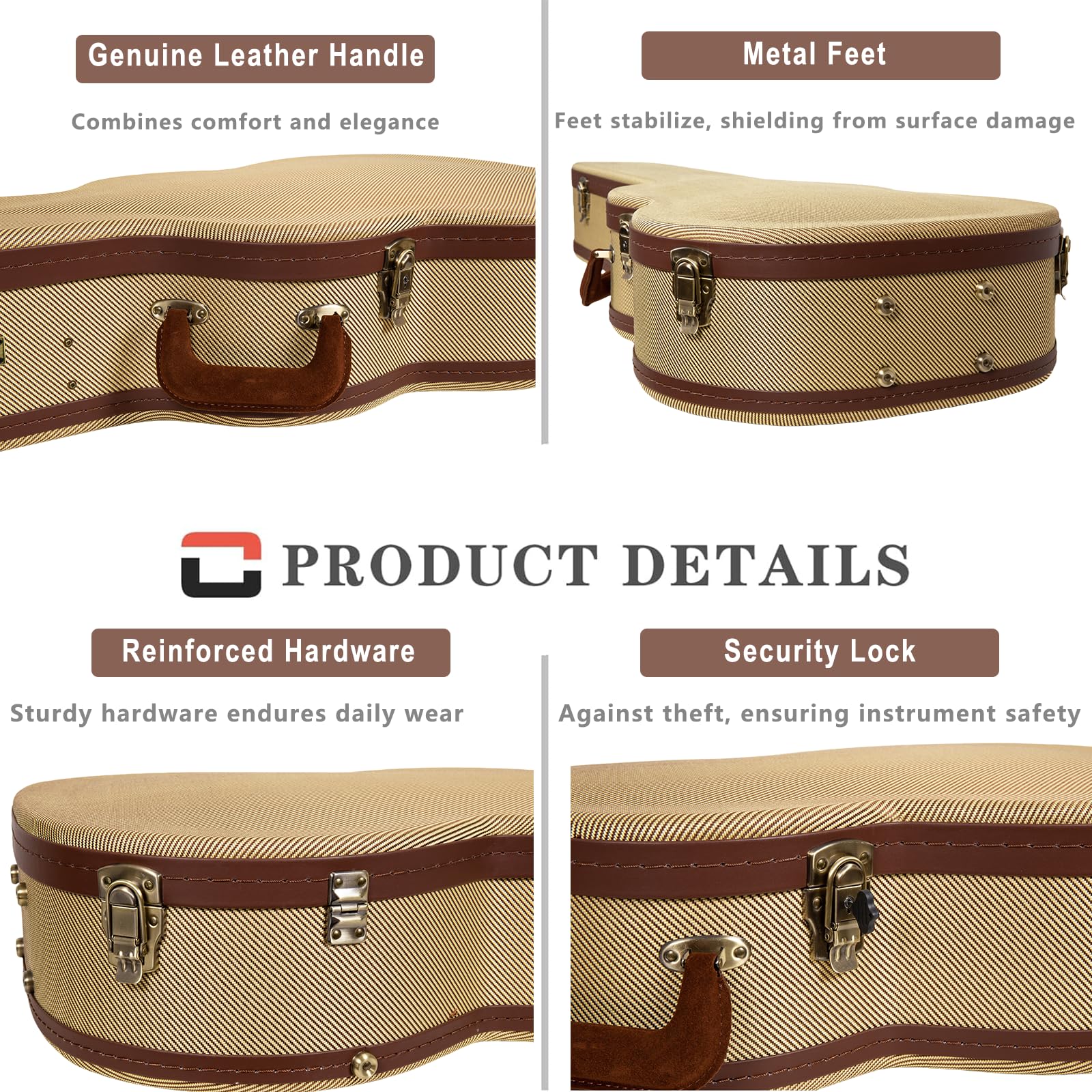 Snapklik.com : Crossrock Master Series - Wooden SG Electric Guitar Case ...