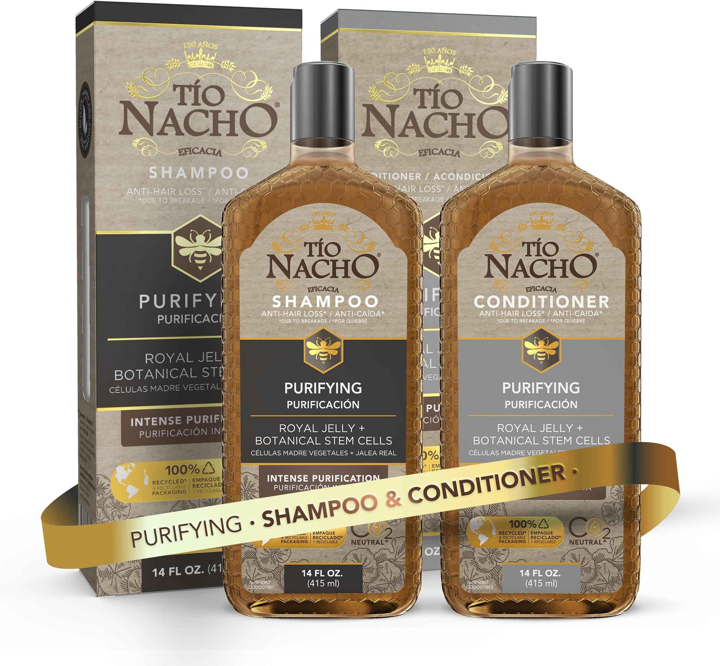 Amazon.com : Tio Nacho Thickening Shampoo and Conditioner Set ...