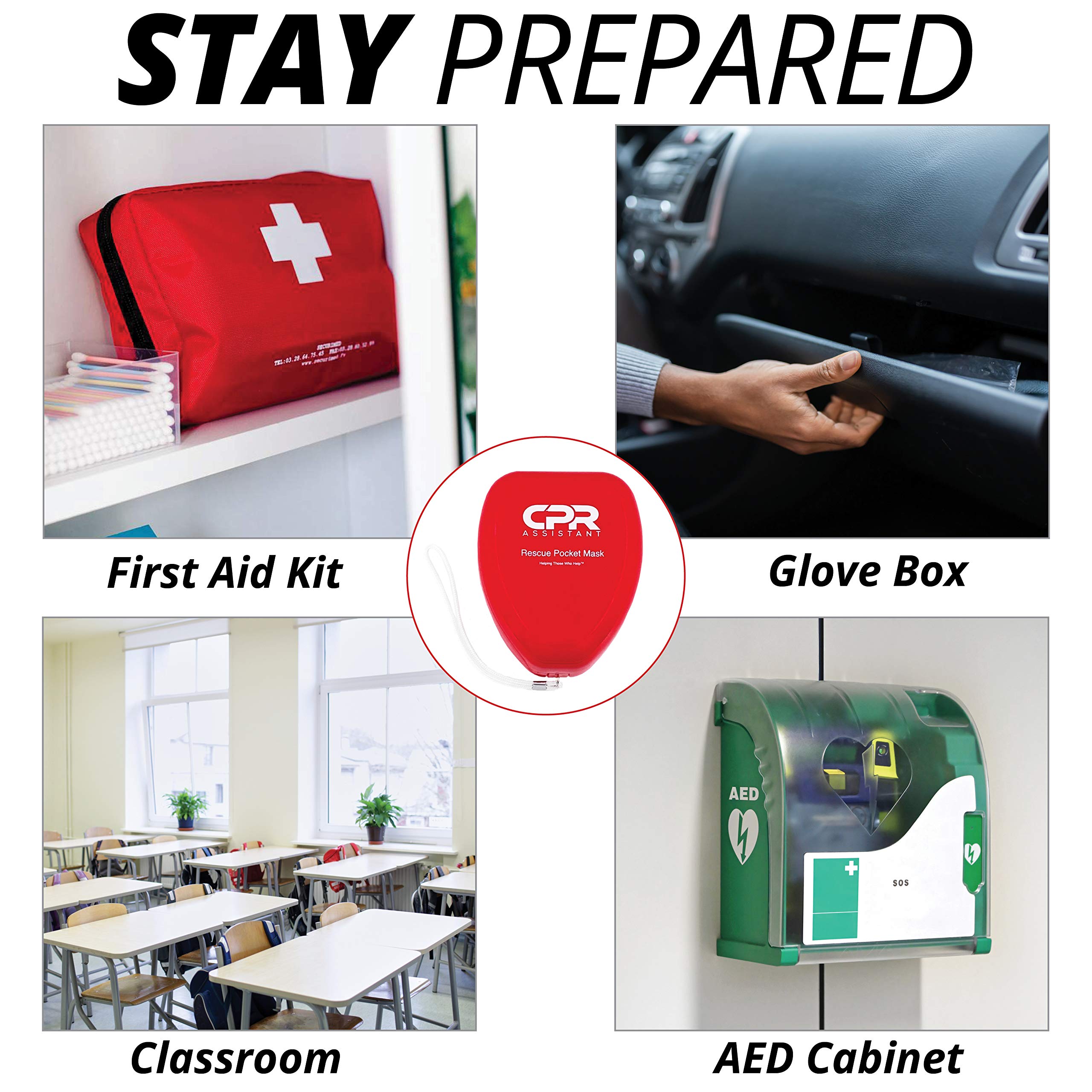 1 Adult/Child CPR Mask & Valve Pocket Resuscitator Kit by CPR Assistant ...