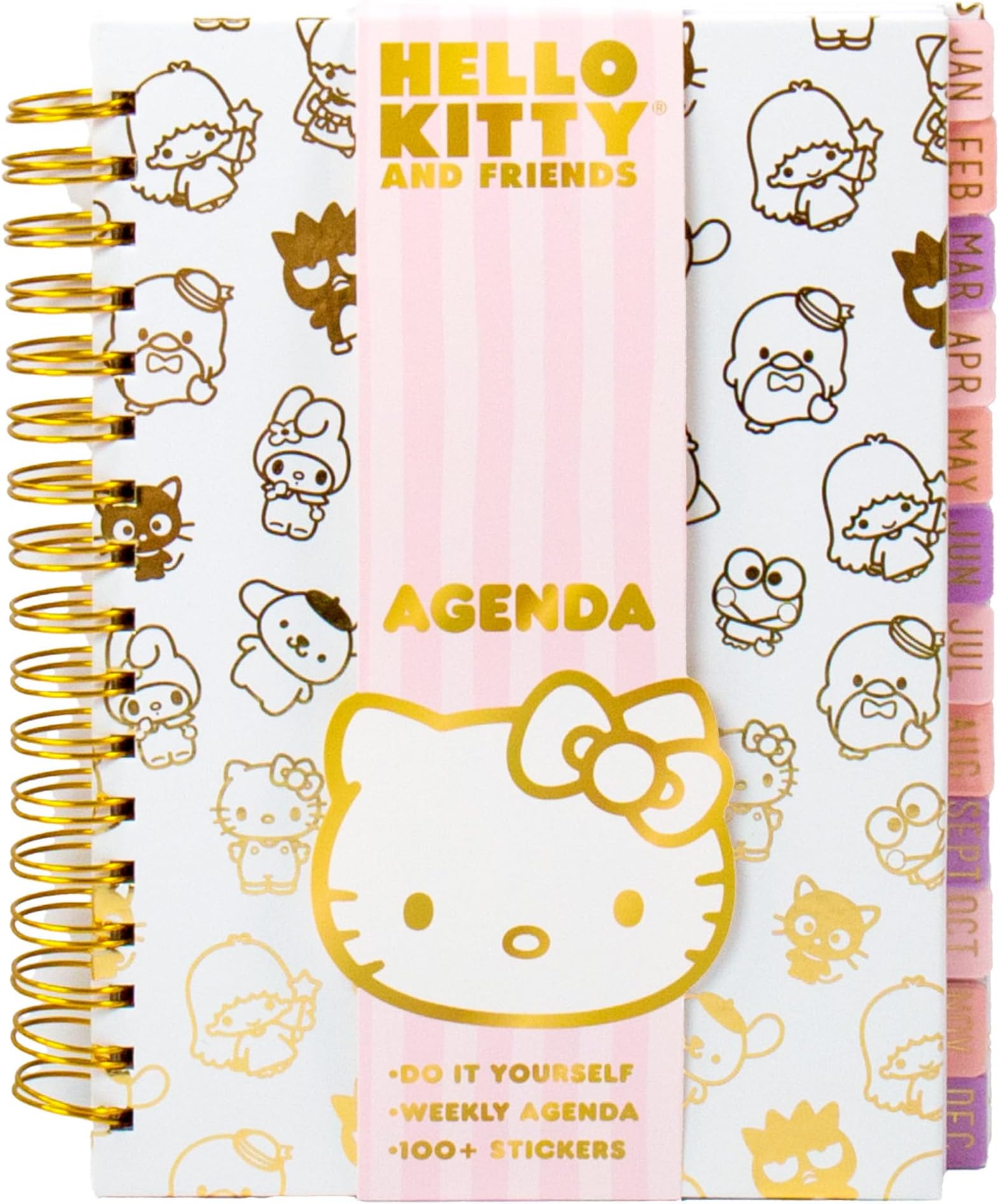 Amazon.com: Hello Kitty And Friends Agenda, 70 Pages, Hardcover Planner, Hello Kitty & Kuromi ...