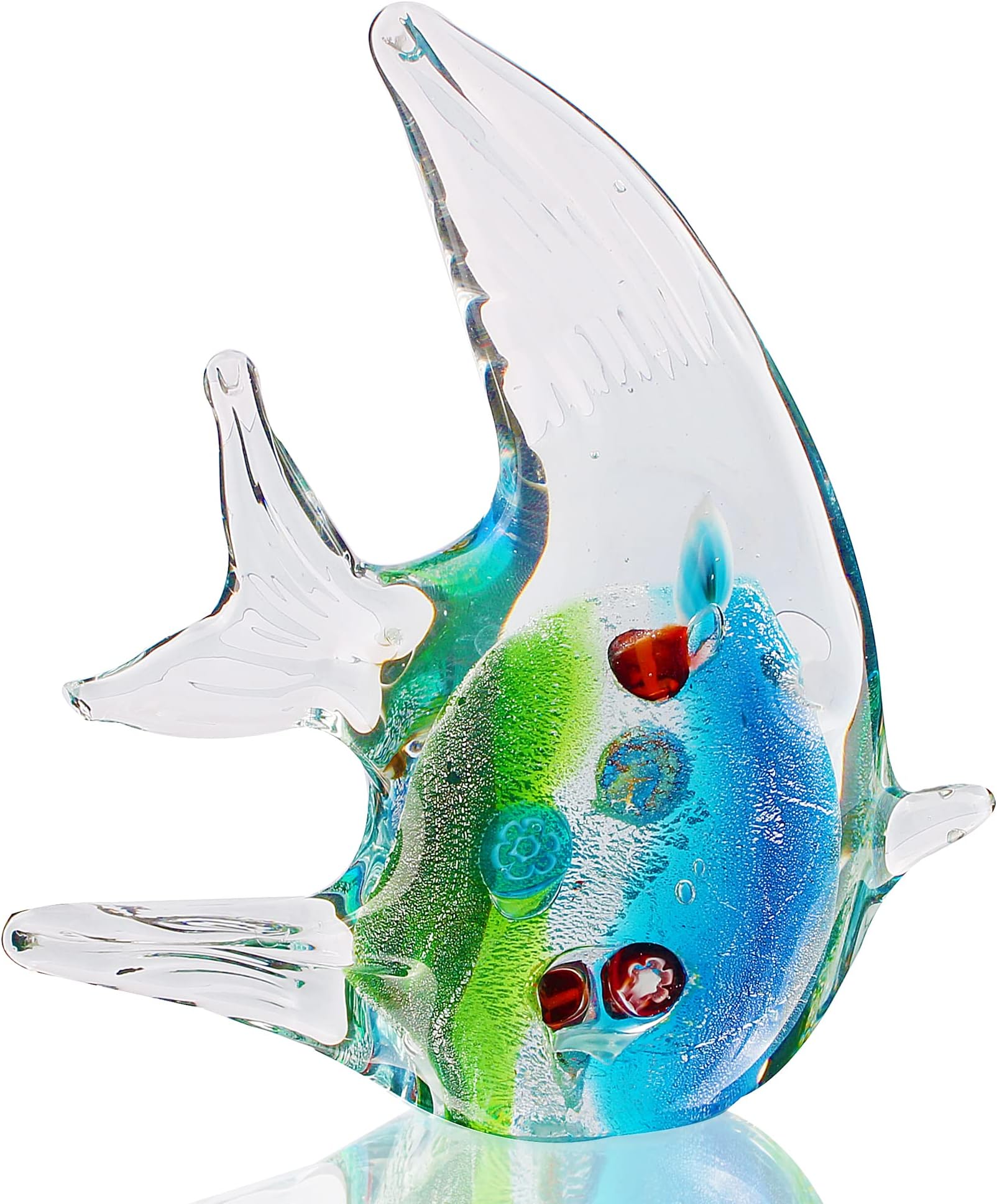 Amazon.com: GlassOfVenice Murano Glass Angel Fish Sculpture ...