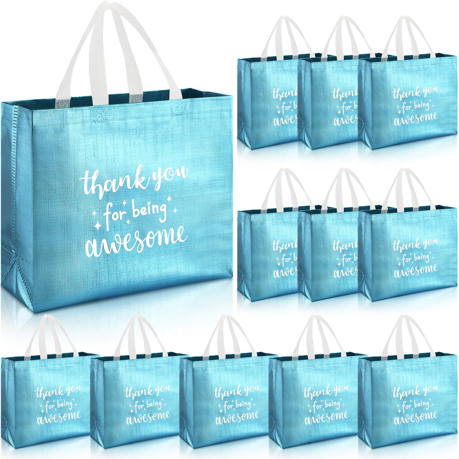 Amazon.com: Sanwuta 12 Pcs Employee Appreciation Gift Bag 12.2 x 4.7 x ...