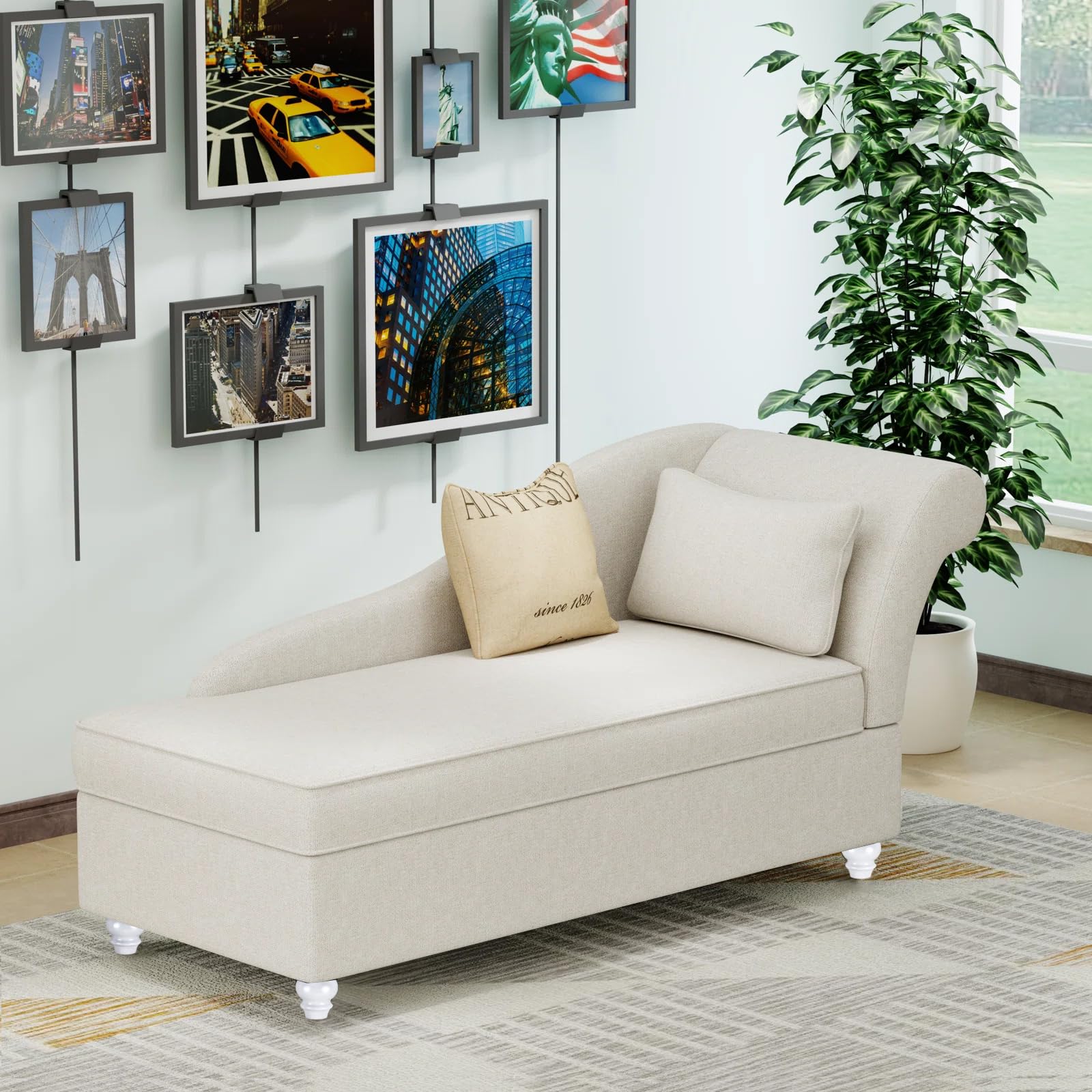 Snapklik.com : 3 Inch White Wood Furniture Feet Set Of 4 Ottoman Couch ...