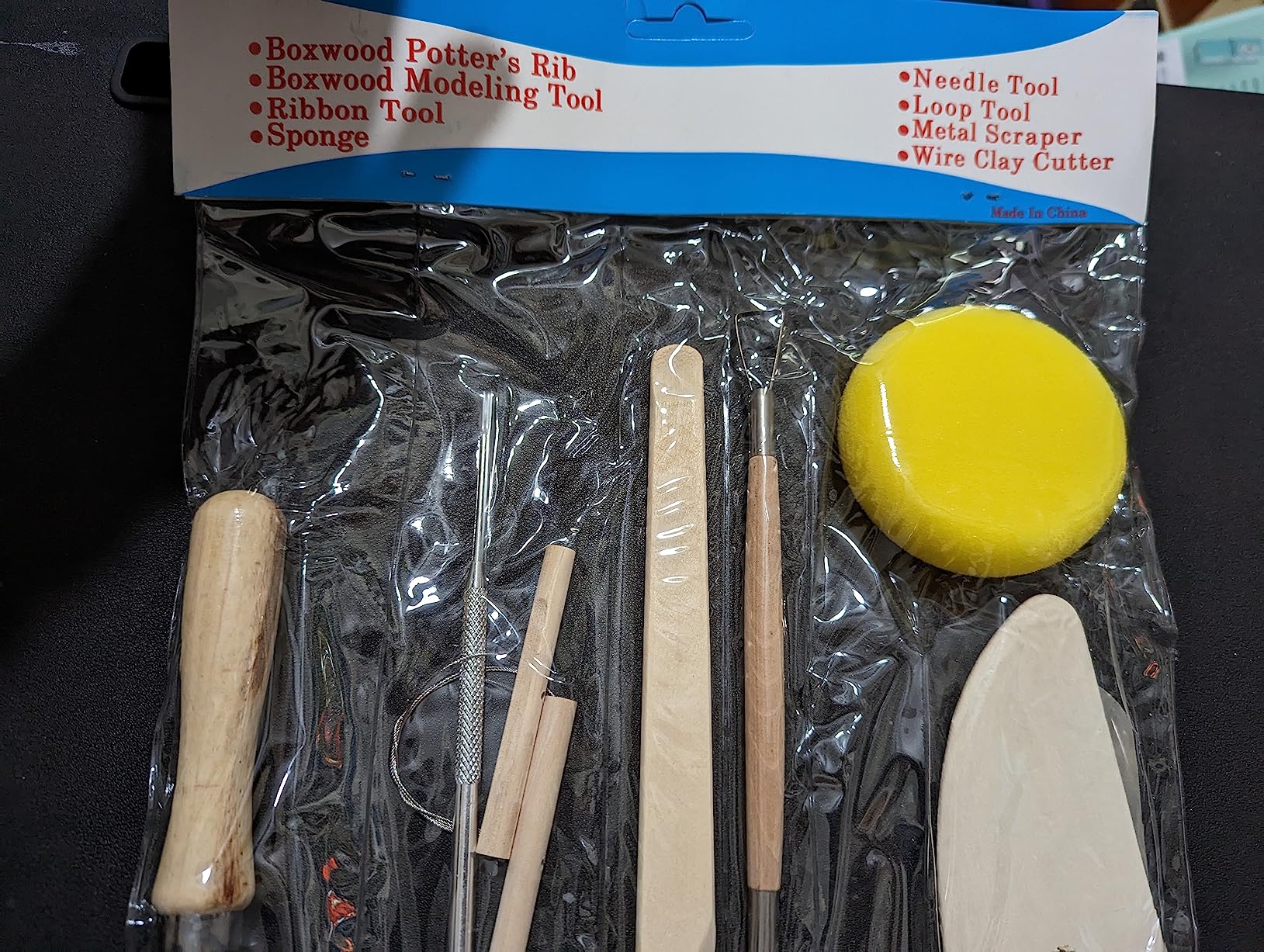 8 Pcs Clay Tool, Clay Modelling Tools, Wooden Metal Polymer Clay Tools ...