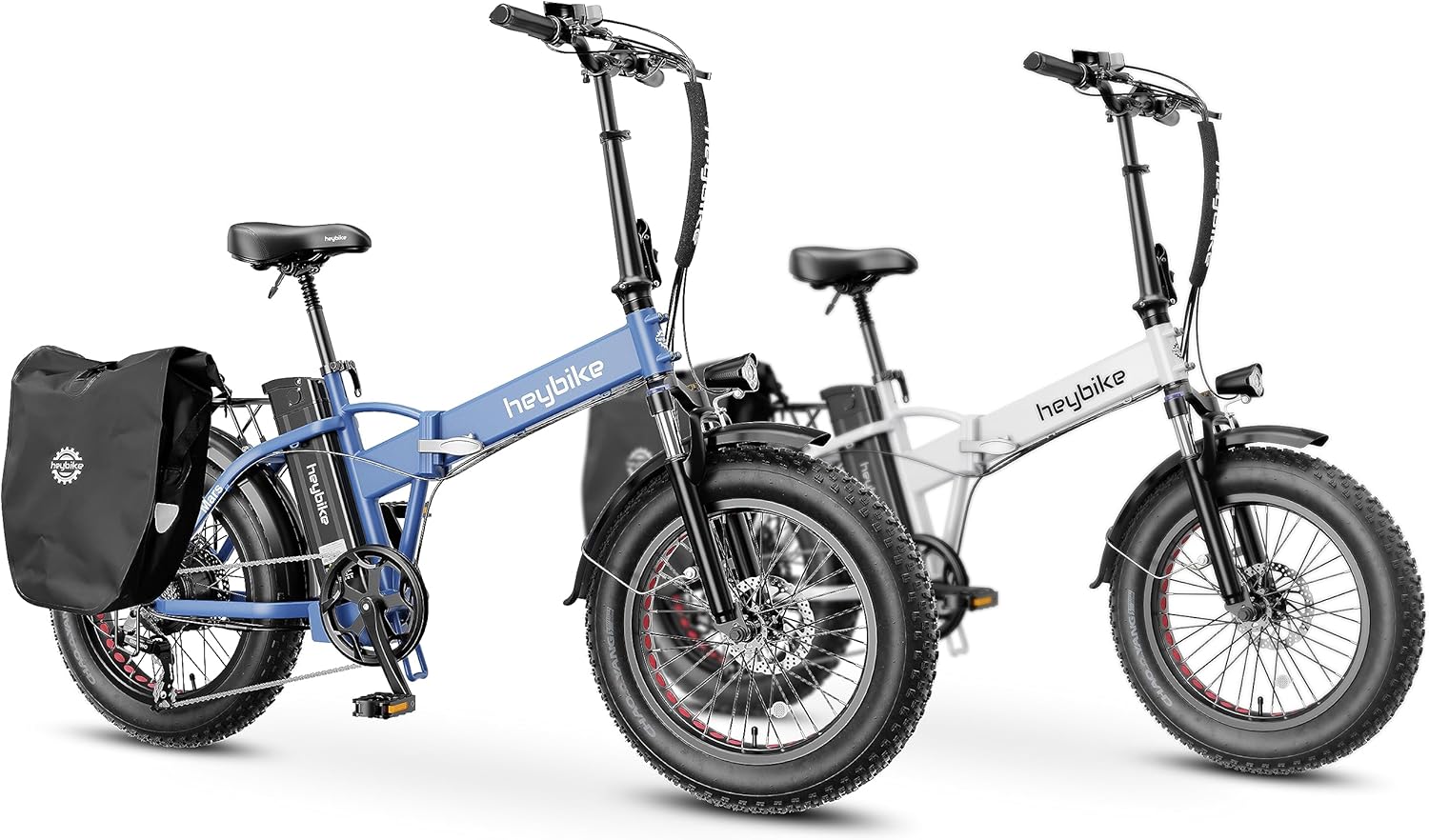 Amazon.com : Heybike Mars Electric Bike Foldable 20" x 4.0 Fat Tire Electric Bicycle with 500W ...