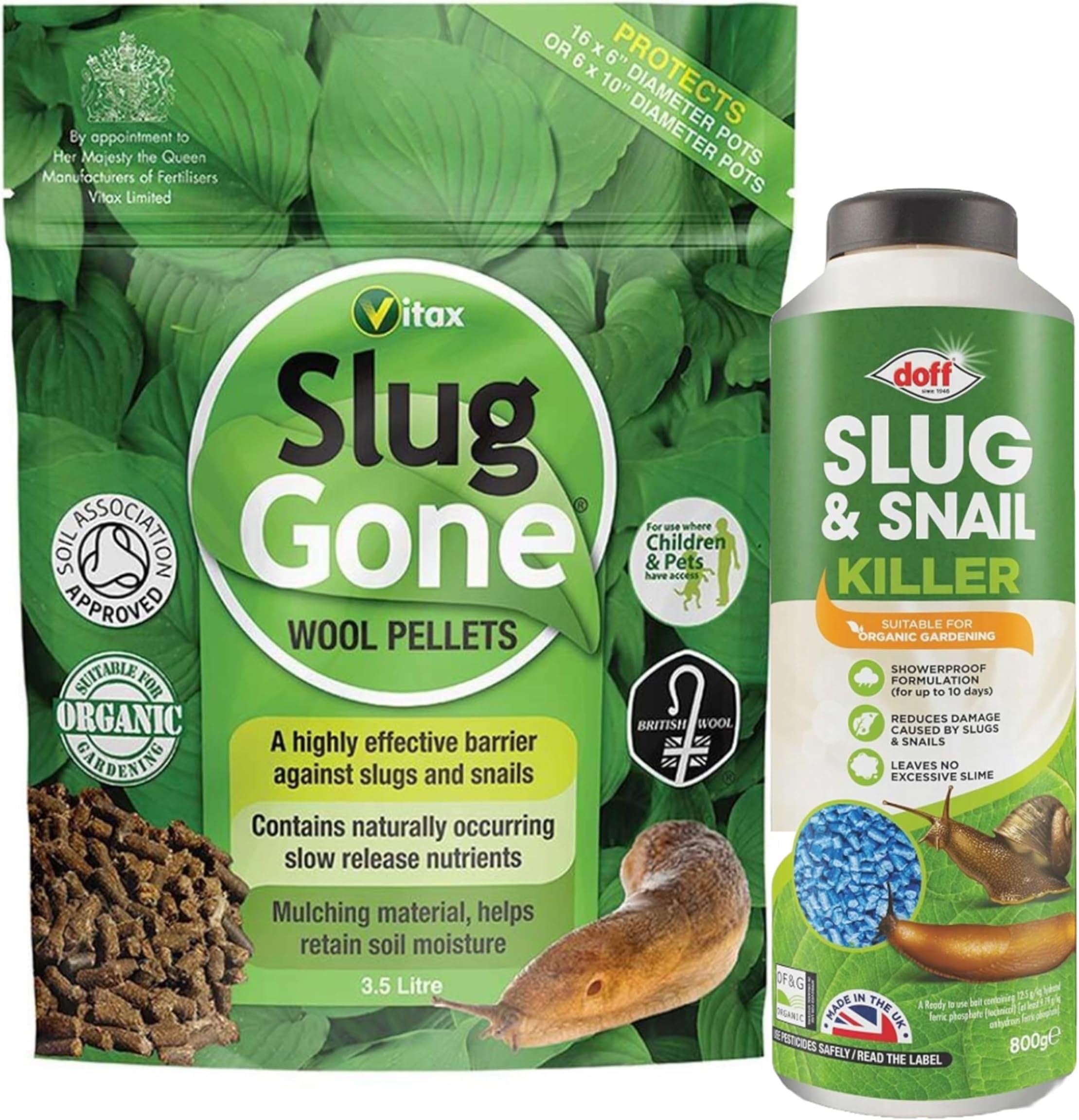 Topline Snail & Slug Pellets for Garden - Organic Wool Slug Pellets 3 ...