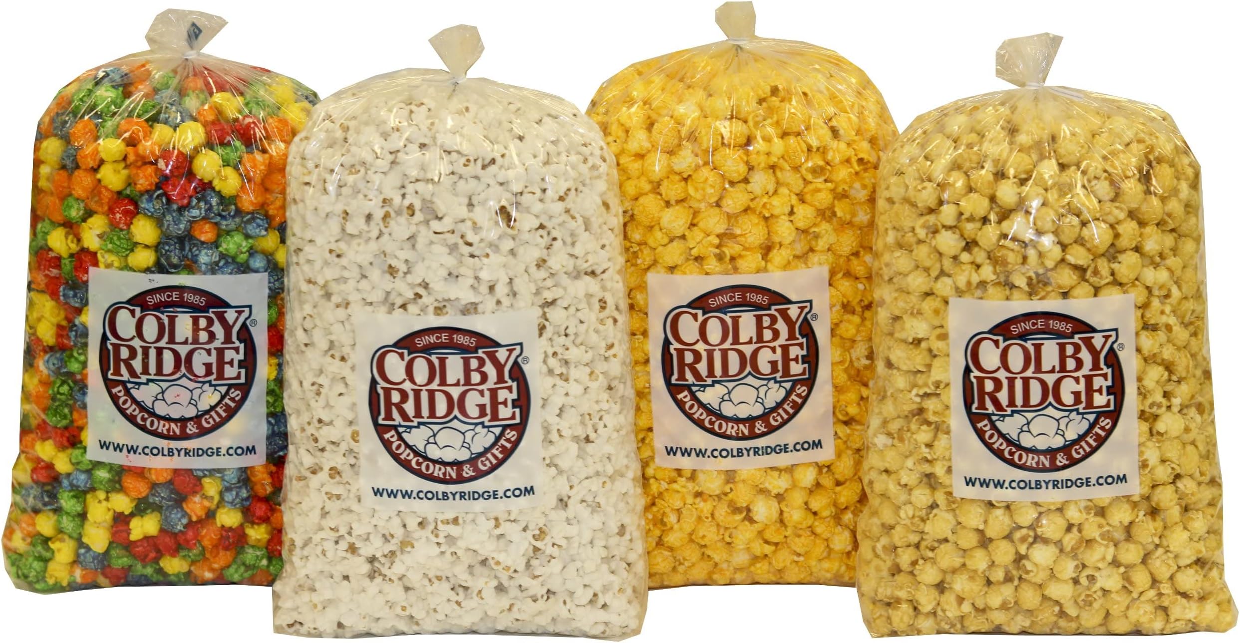 Amazon.com: 8 Gal. (128 Cups) Popcorn Sampler Colby Ridge Popped Popcorn