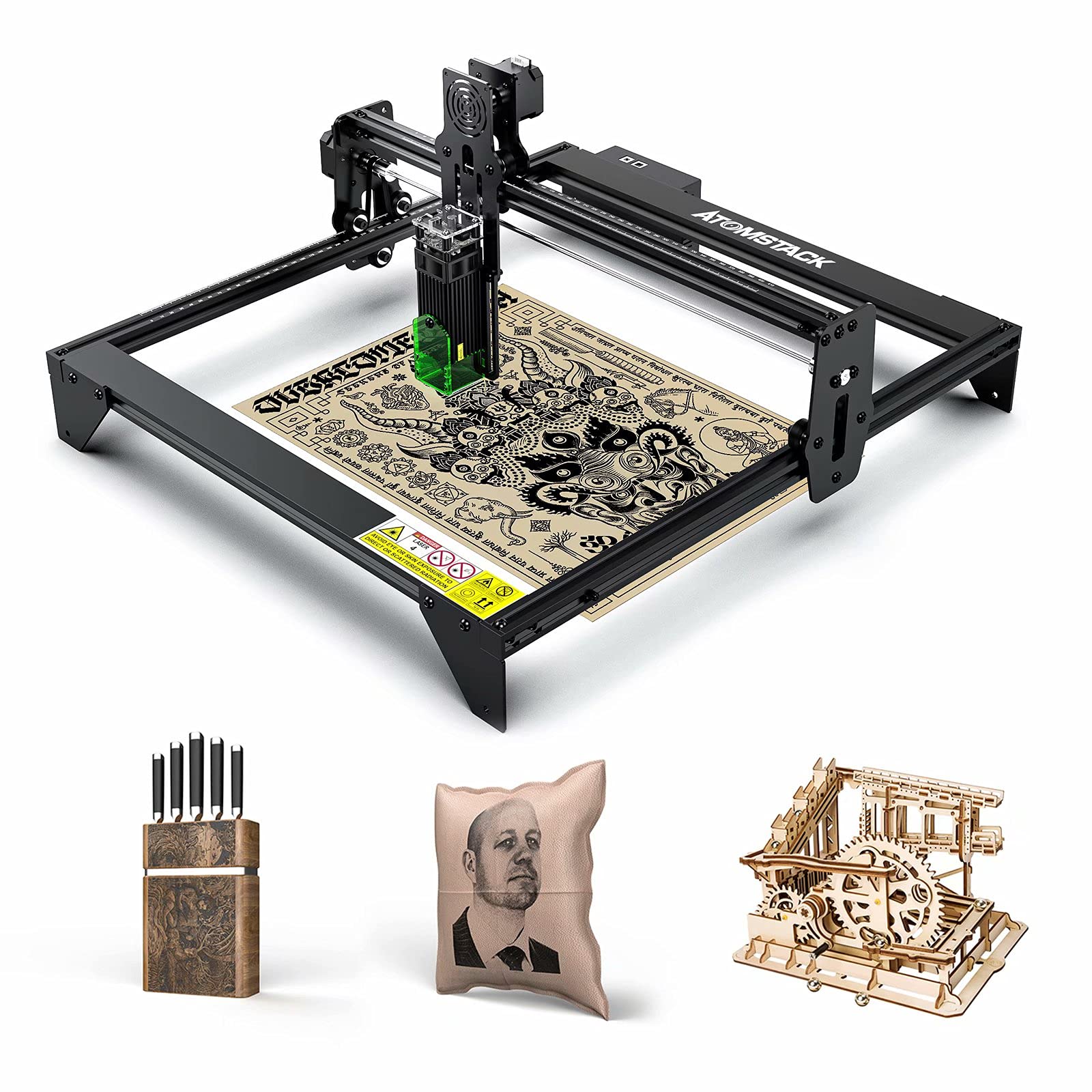 ATOMSTACK A5 Laser Engraver, Laser Engraving Machine, 4.5W-5W Output ...