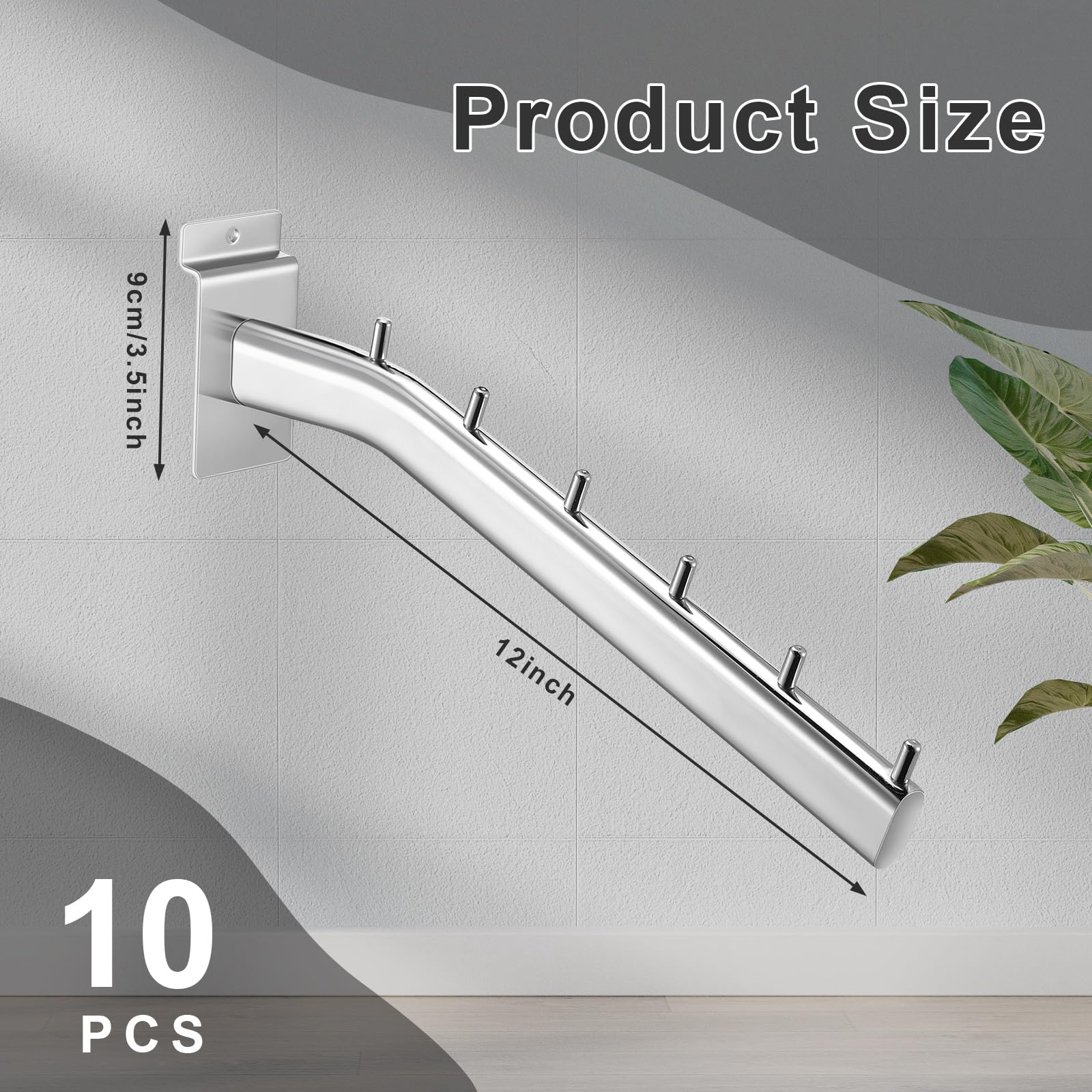 Snapklik.com : Yaocom 10 Pack Waterfall Faceout For Slatwall, Metal 6 ...