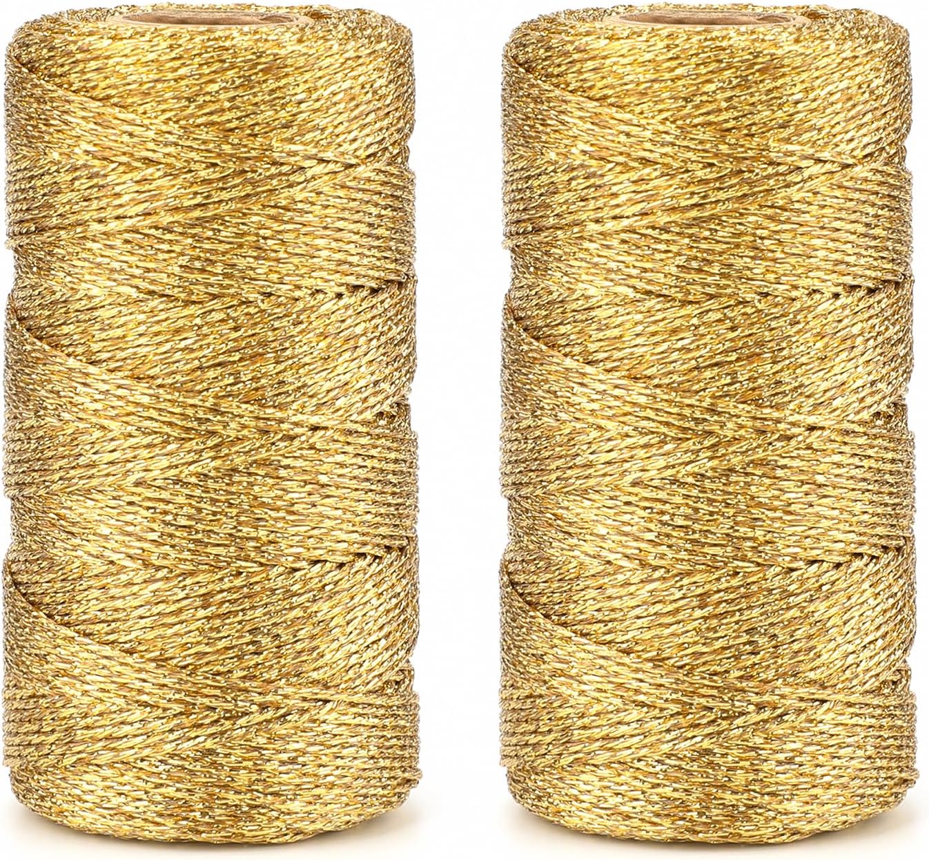 Amazon.com: jijAcraft 656 Feet Gold String Twine - 1.5mm Metallic ...