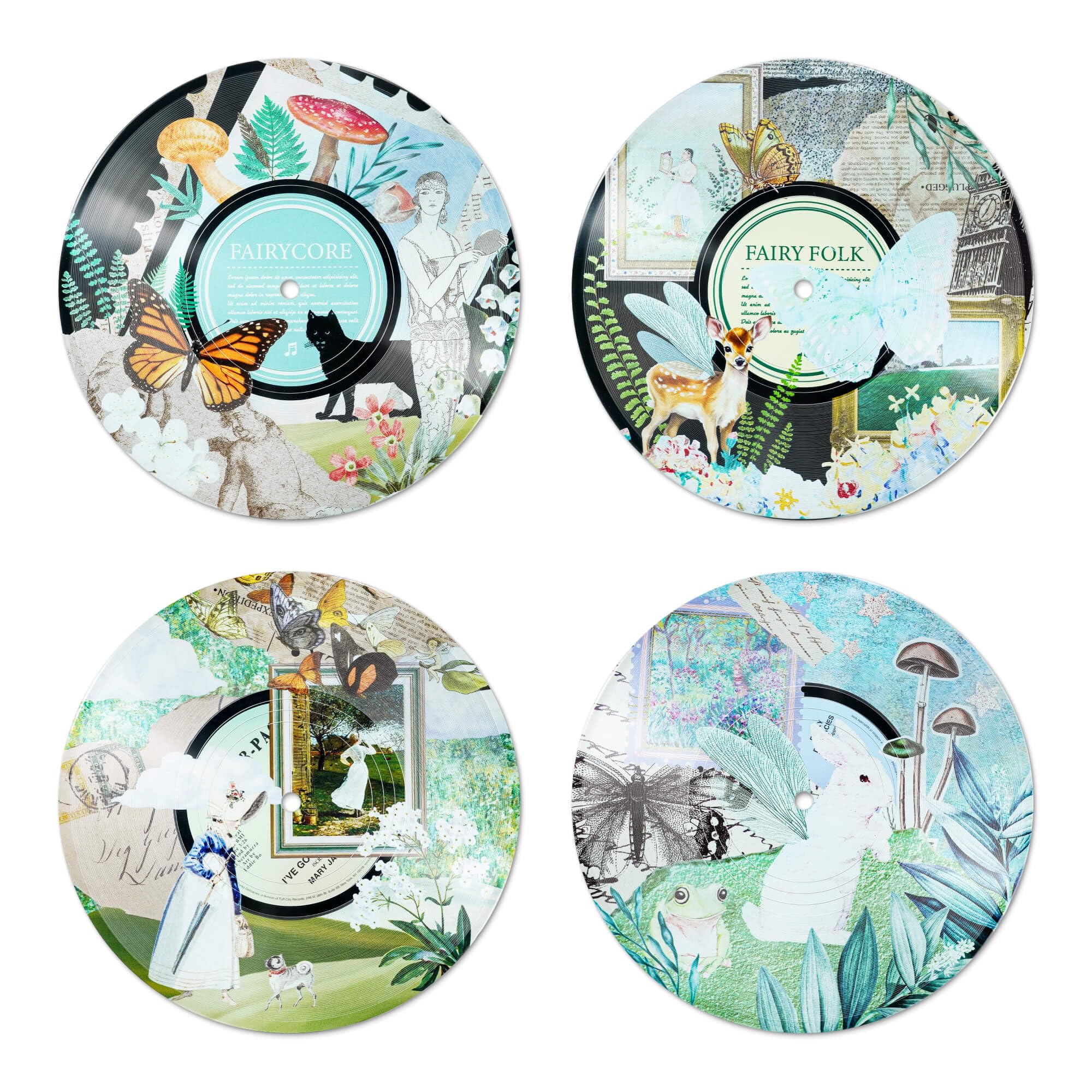 Amazon.com: Putuo Decor Alice in Wonderland Wall Decor Set of 4, Vinyl ...