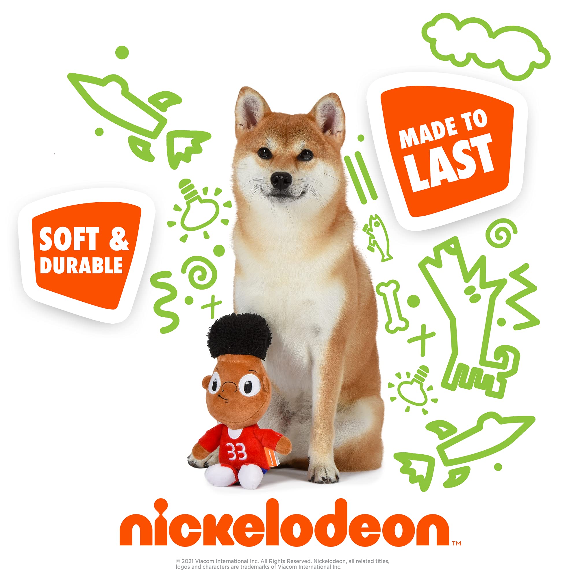 Snapklik.com : Nickelodeon For Pets Hey Arnold Gerald Plush Dog Toy ...